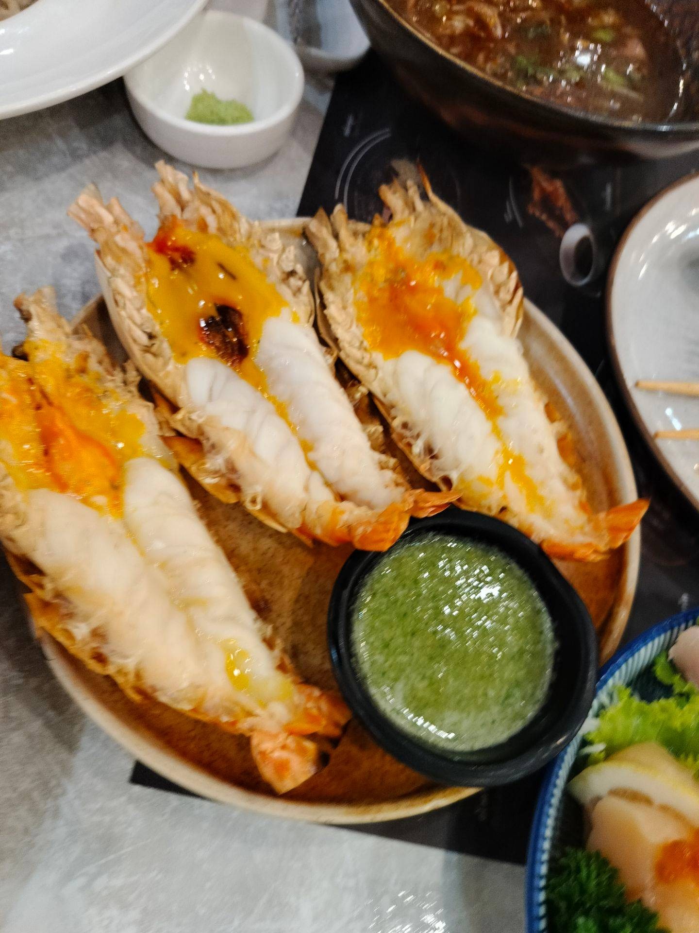 กุ้งแม่น้ำเผา ร้าน Papper International Buffet บางแสน