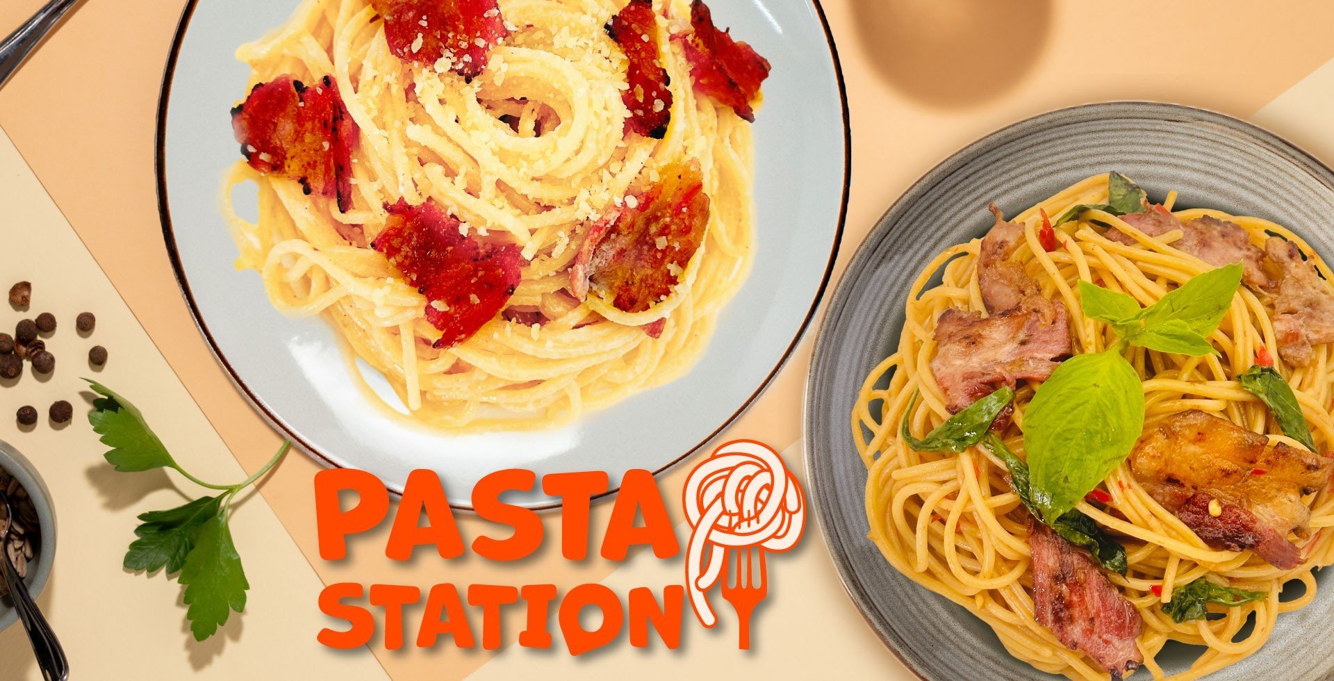 Pasta Station (สปาเก็ตตี้ฟิวชั่นไทยอิตาเลี่ยน) ประดิษฐ์มนูธรรม - สั่ง ...
