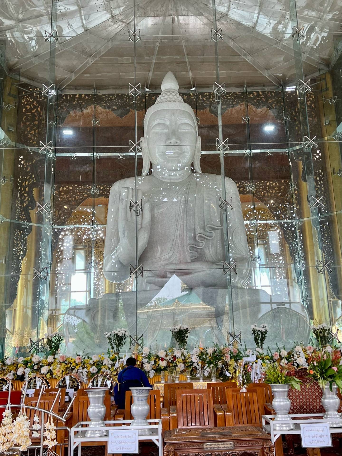 รีวิว วัดพระหินอ่อน/หินขาว (Kyauk Taw Gyee Pagoda) Myanmar - วัดพระหิน ...