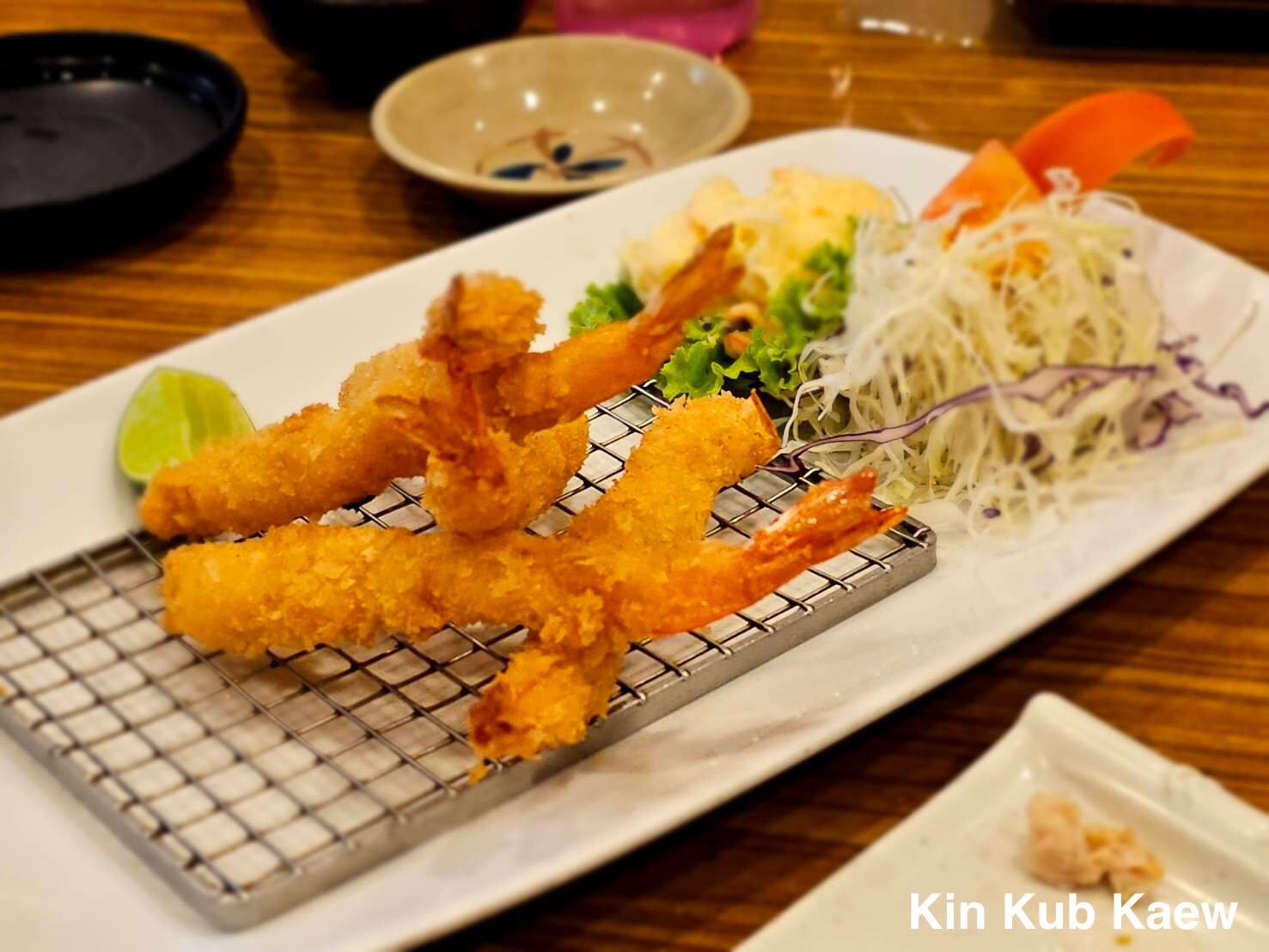 กุ้งชุบแป้งขนมปังทอด • กุ้งชุบแป้งขนมปังทอด ร้าน Hanaya