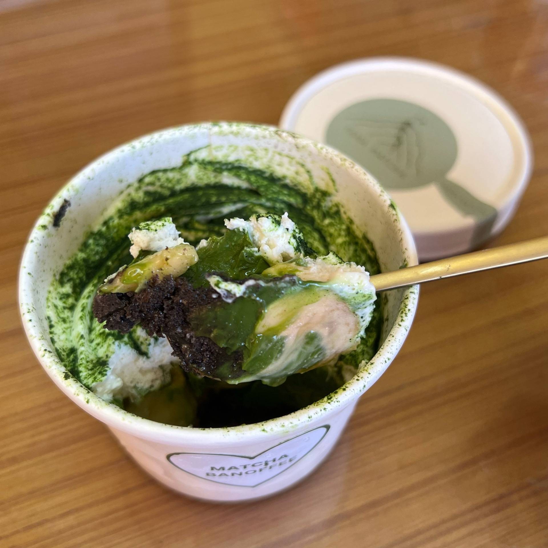 Matcha banoffee ร้าน Yama Matcha Block 28x บล็อค 28