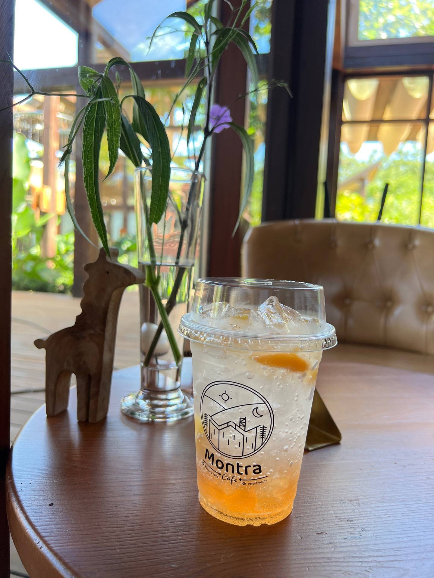 พีชโซดา ร้าน Montra cafe by ไร่วังบอน