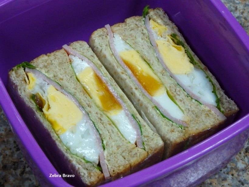 สูตร Ham and Egg Sandwiches 🥪 พร้อมวิธีทำโดย Zebra Bravo