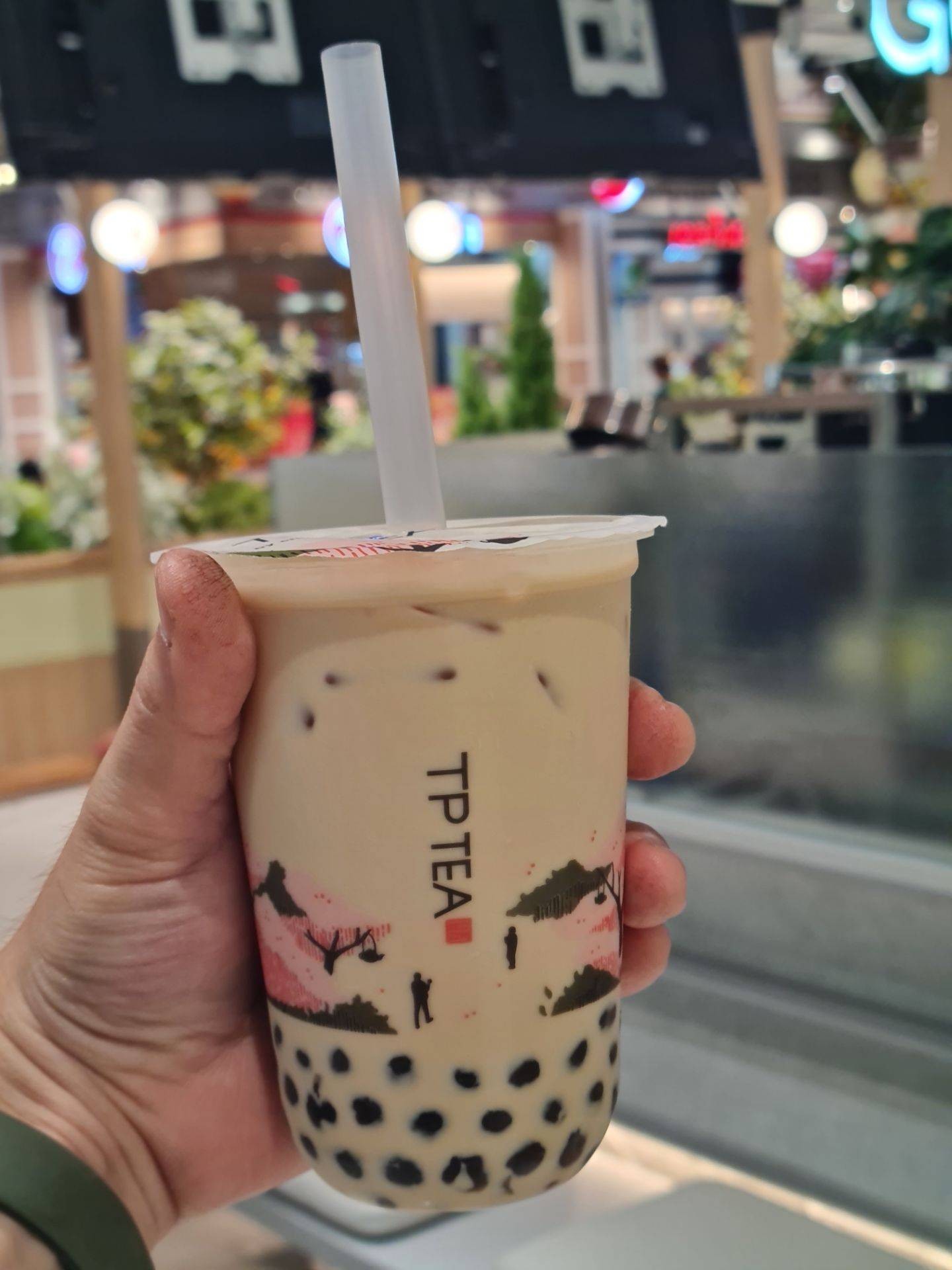 (M) Pearl TP Milk Tea (TieGuanYin Tea) ร้าน TP TEA The Mall Bangkae