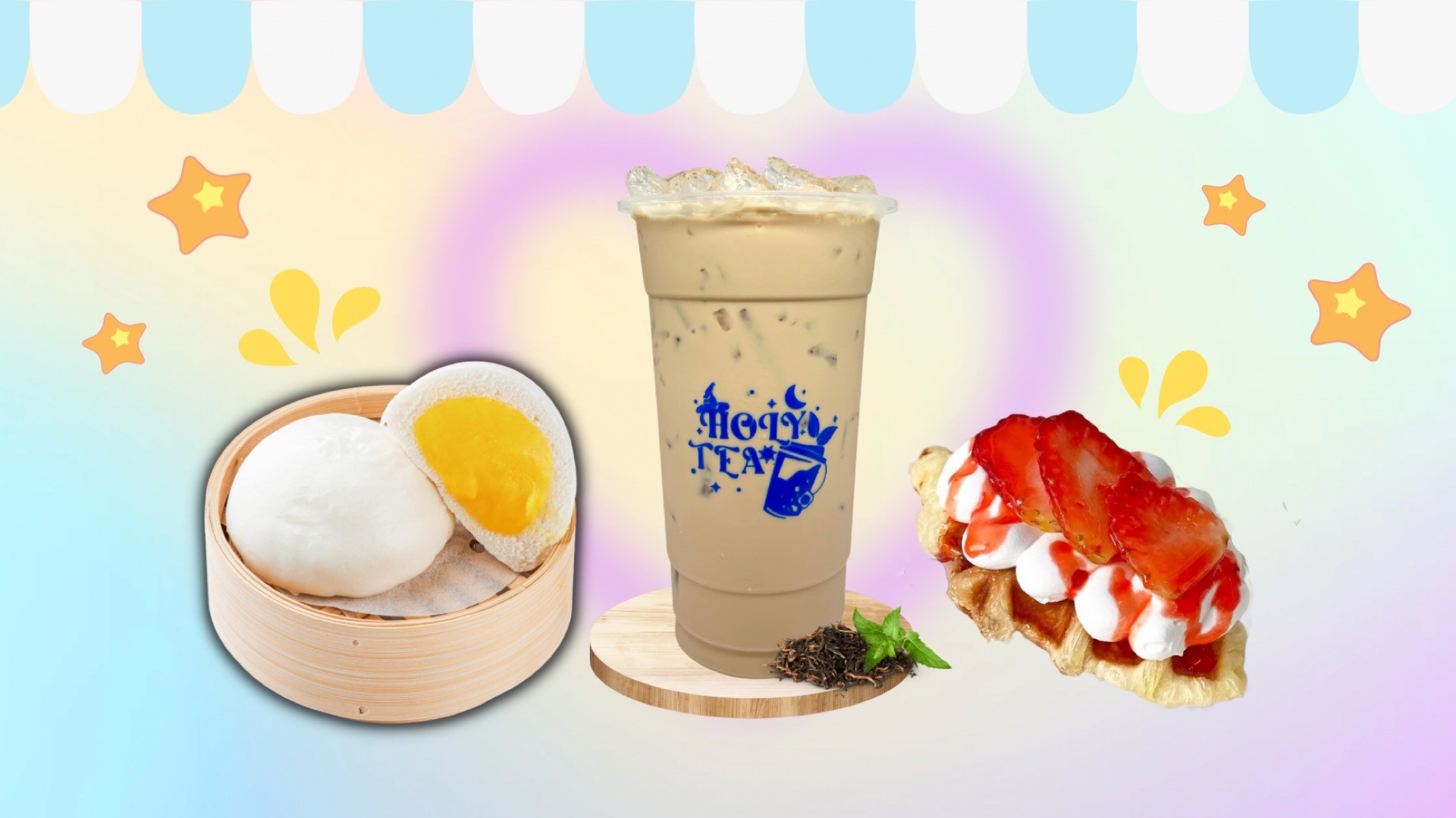 Holy Tea ชานมไข่มุก&ครอฟเฟิล&ซาลาเปา - สั่งอาหารเดลิเวอรี | Wongnai x ...