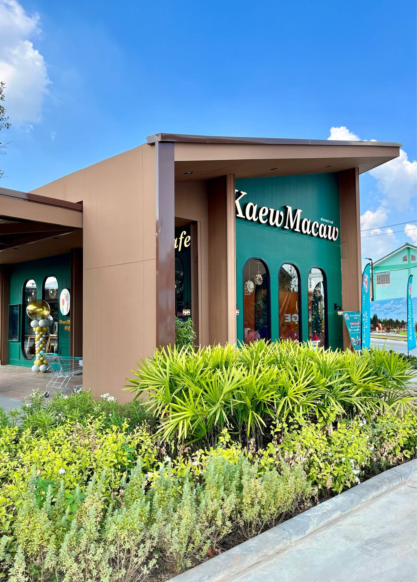 รีวิว KaewMacaw Cafe วิลเลจ ฮับ ประชาอุทิศ90 - นกแก้วตัวใหม่ ในกรงใหญ่ ...