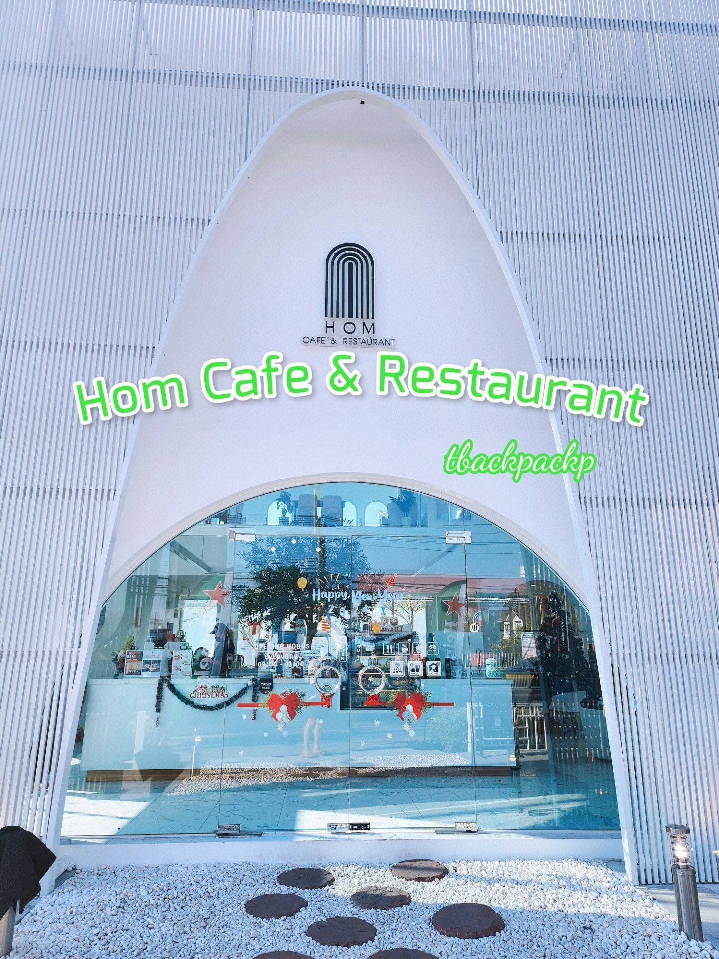 รีวิว Hom cafe & Restaurant - - Hom Cafe กับธีมคริสต์มาส 🎄🎅