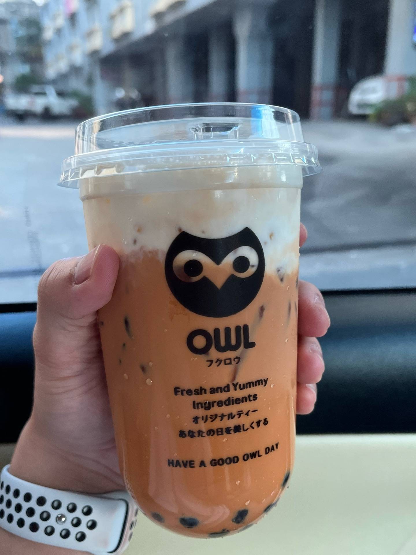 รีวิว OWL CHA สาขา ตลาดบางแค - ชานมไข่มุกแบรนด์นี้อร่อยคุณภาพดีตลอด