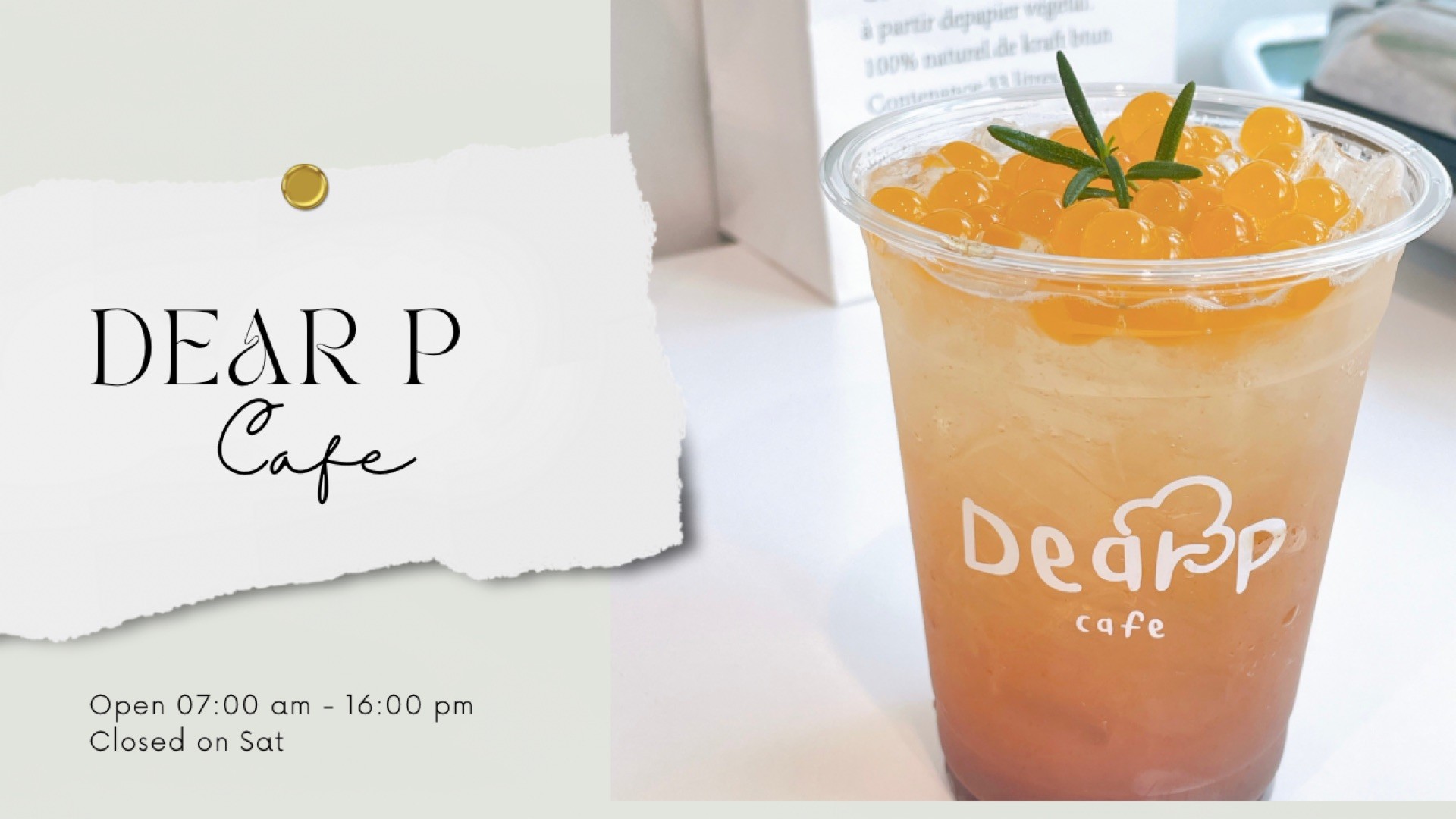 Dear P Cafe (ร้านกาแฟสด เดียร์ พี) ลาดปลาเค้า 63 | สั่งอาหารออนไลน์ ...