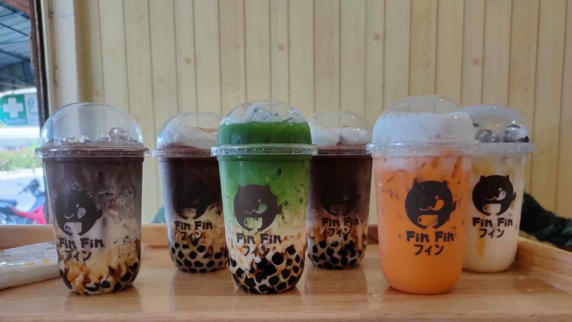 Fin Fin Cafe เยลลี่บุกไต้หวัน ชา กาแฟ ชามุก - สั่งอาหารเดลิเวอรี ...