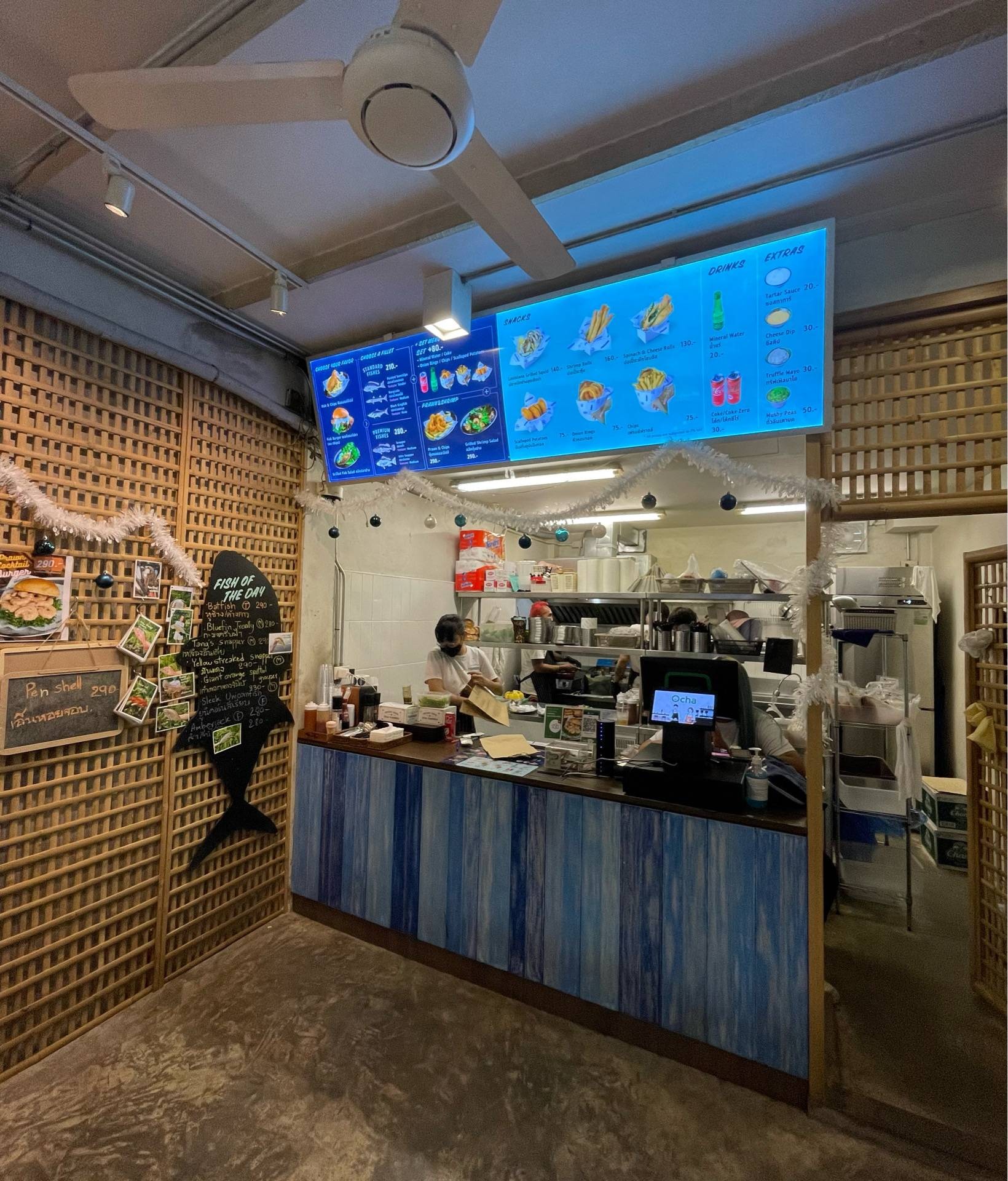 รีวิว Fishmonger - The House of Fish & Chips ถนนเพชรบุรี - ฟิชแอนด์ชิพ ...