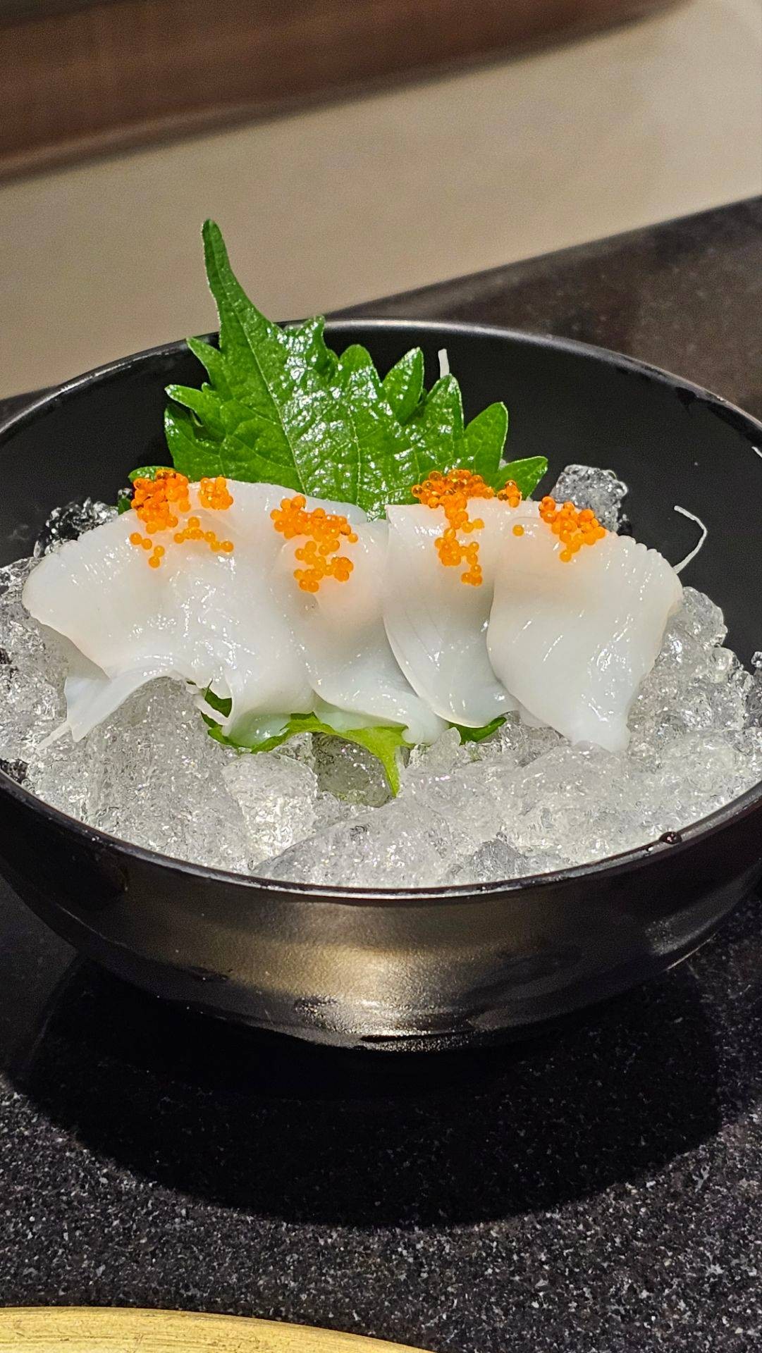 หมึกกระดองซาชิมิ ร้าน Kouen Sushi Bar Index Living Mall บางนา