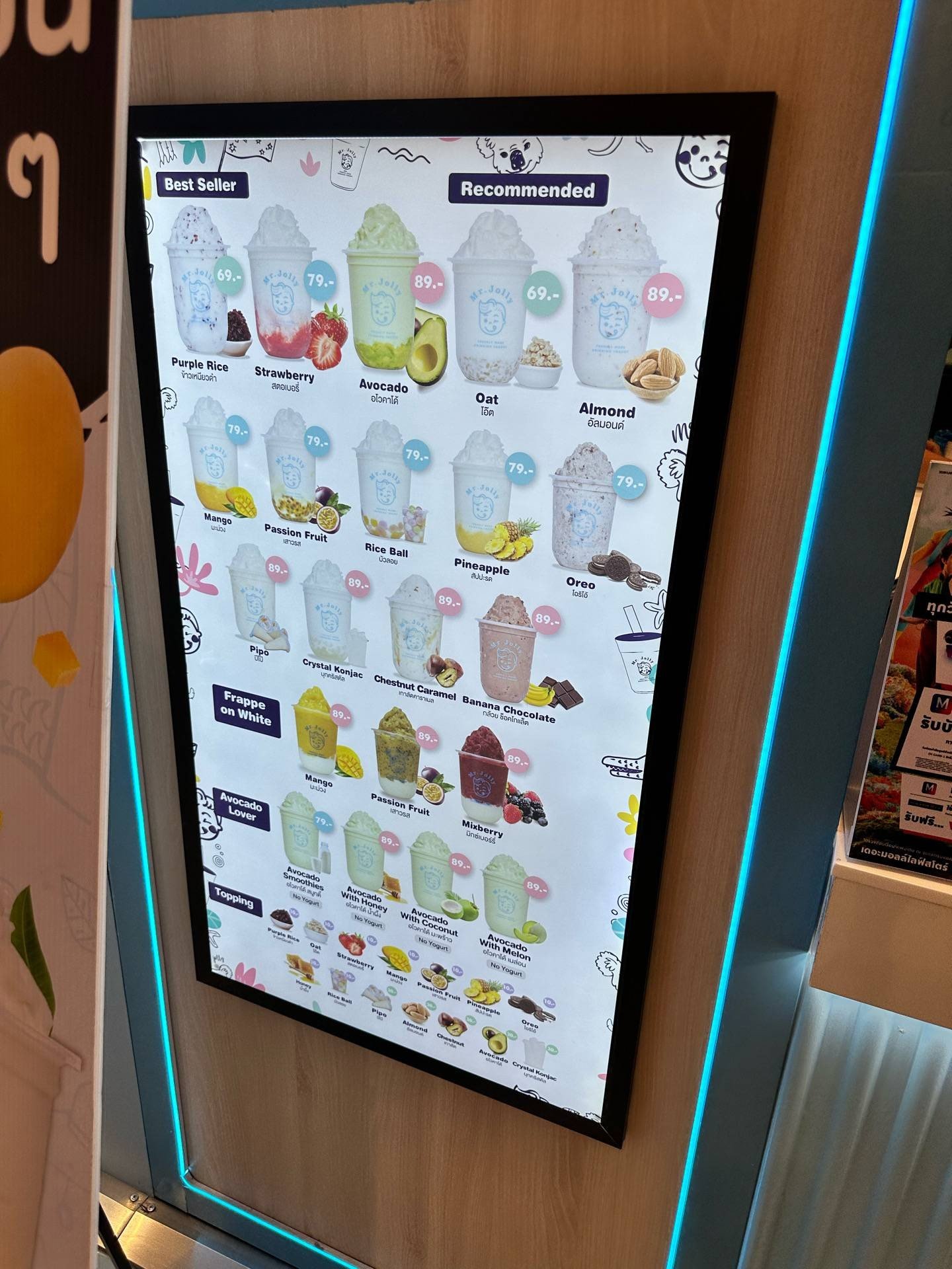 รีวิว Mr.Jolly Yogurt เดอะมอลล์บางแค เดอะมอลล์ บางแค - โยเกิต+ผลไม้ ...