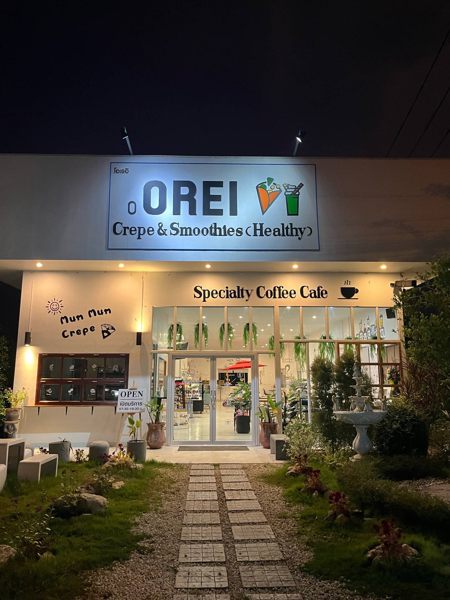 รีวิว Orei ตาคลี - Orei โอเรอิ Crepe & Smoothies (healthy) 🍧🫧 ร้านบิงซู ...