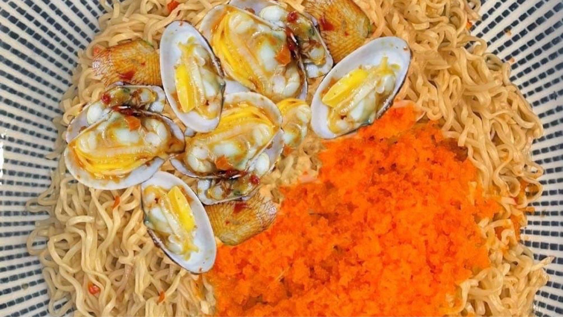 Midnight Kitchen มาม่าผัดขี้เมากุ้ง กุ้งแช่น้ำปลา สปาเกตตี้l - สั่ง ...