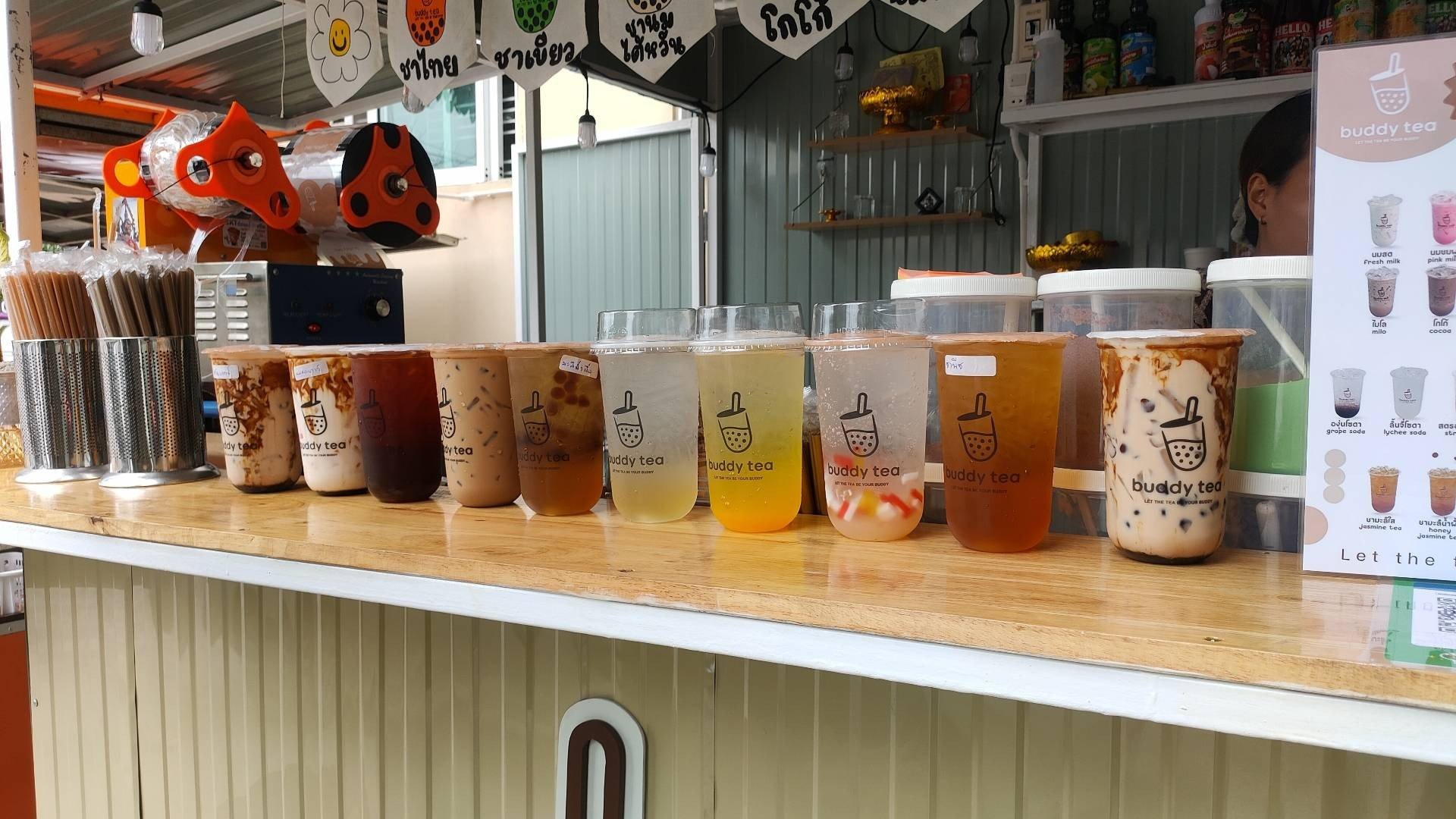 buddy tea ข้างเซเว่นหน้า รร.สารสาสน์บ้านแพ้ว สาขาบ้านแพ้ว - สั่งอาหารเดลิเวอรี | Wongnai x LINE MAN