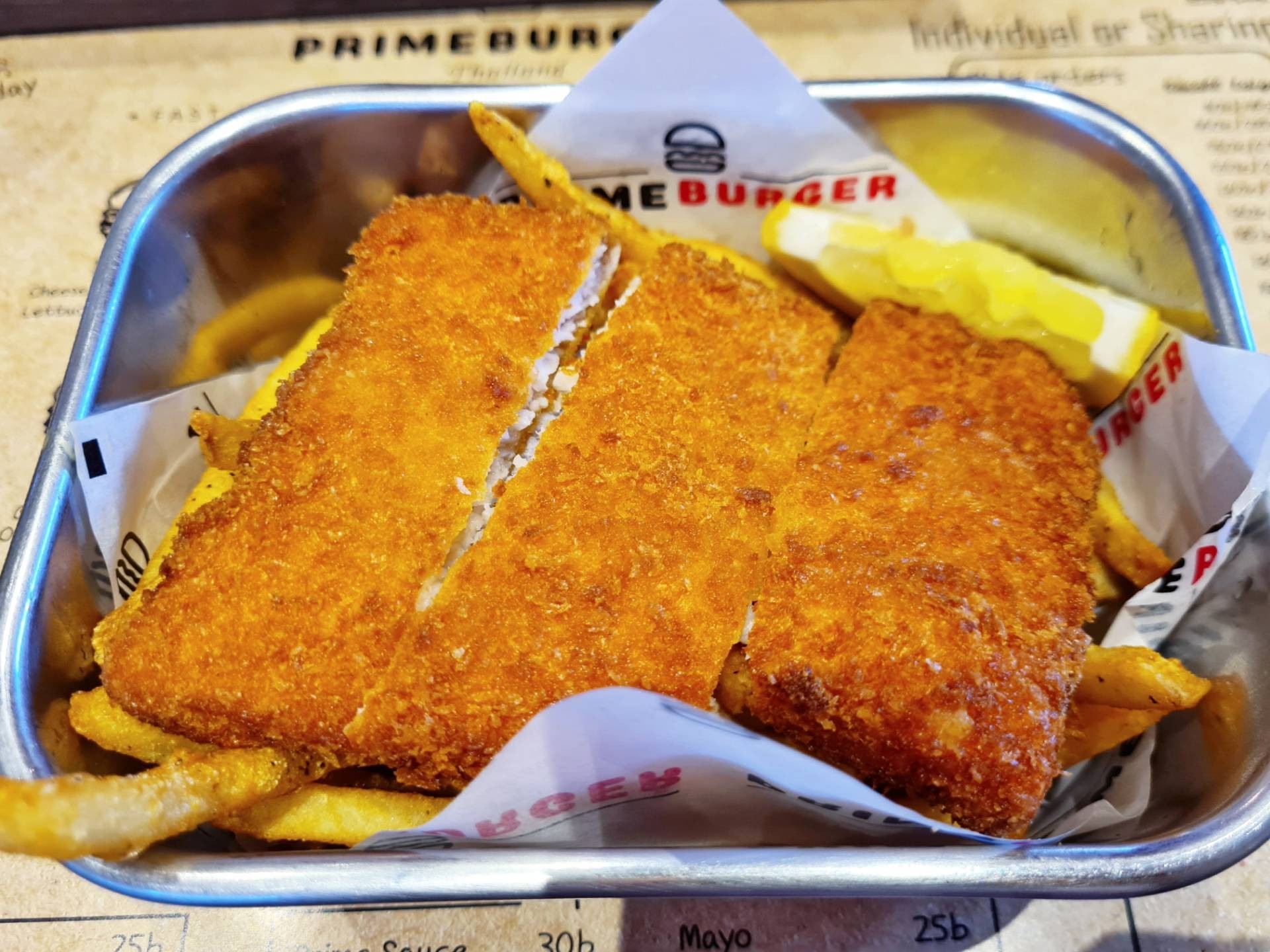 รีวิว Prime Burger Central World - ชิม fish & chips ร้านเบอเกอร์