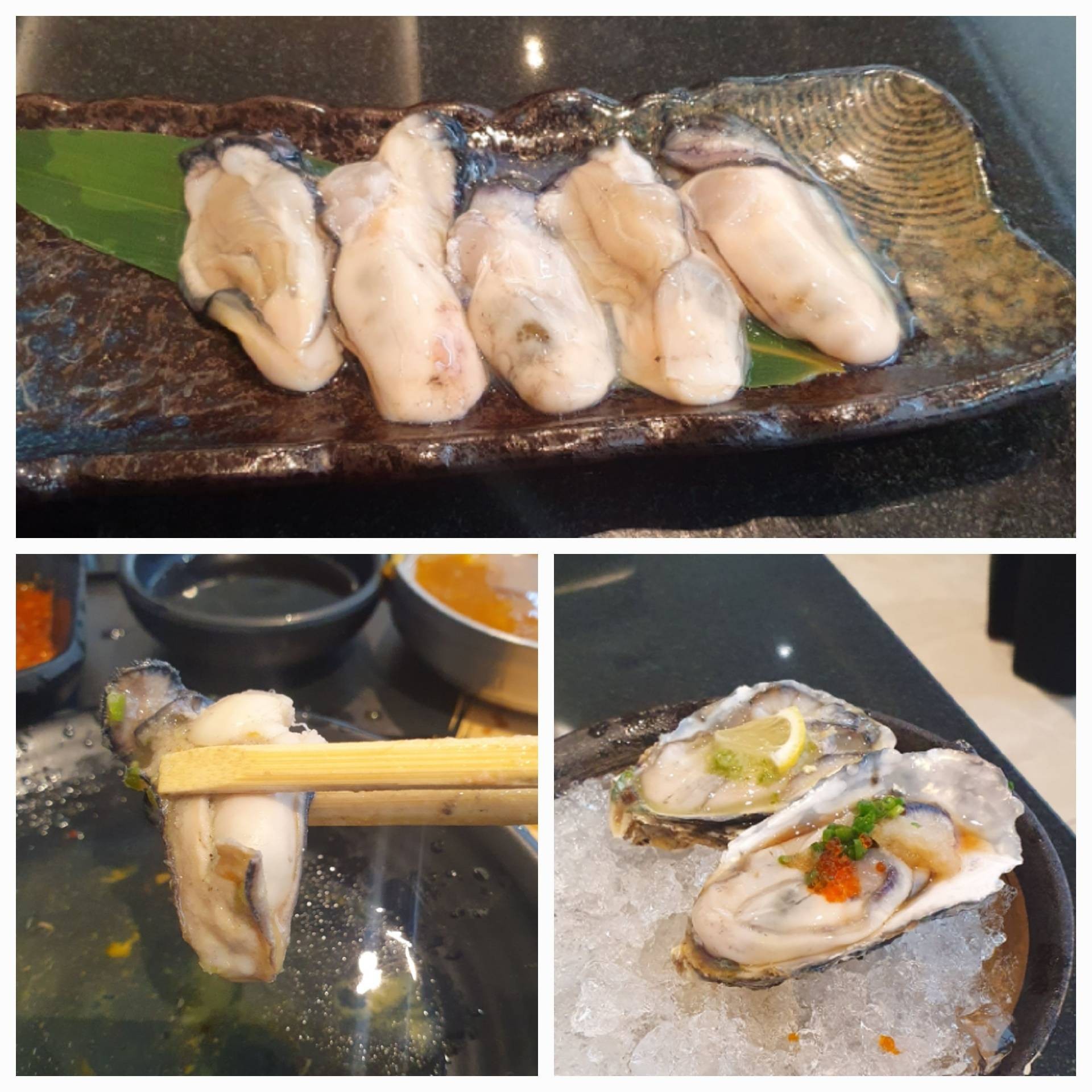 หอยนางรม • หอยนางรมสดไม่คาวไม่เละแต่รสเฉยๆ ร้าน Kouen Sushi Bar Little ...