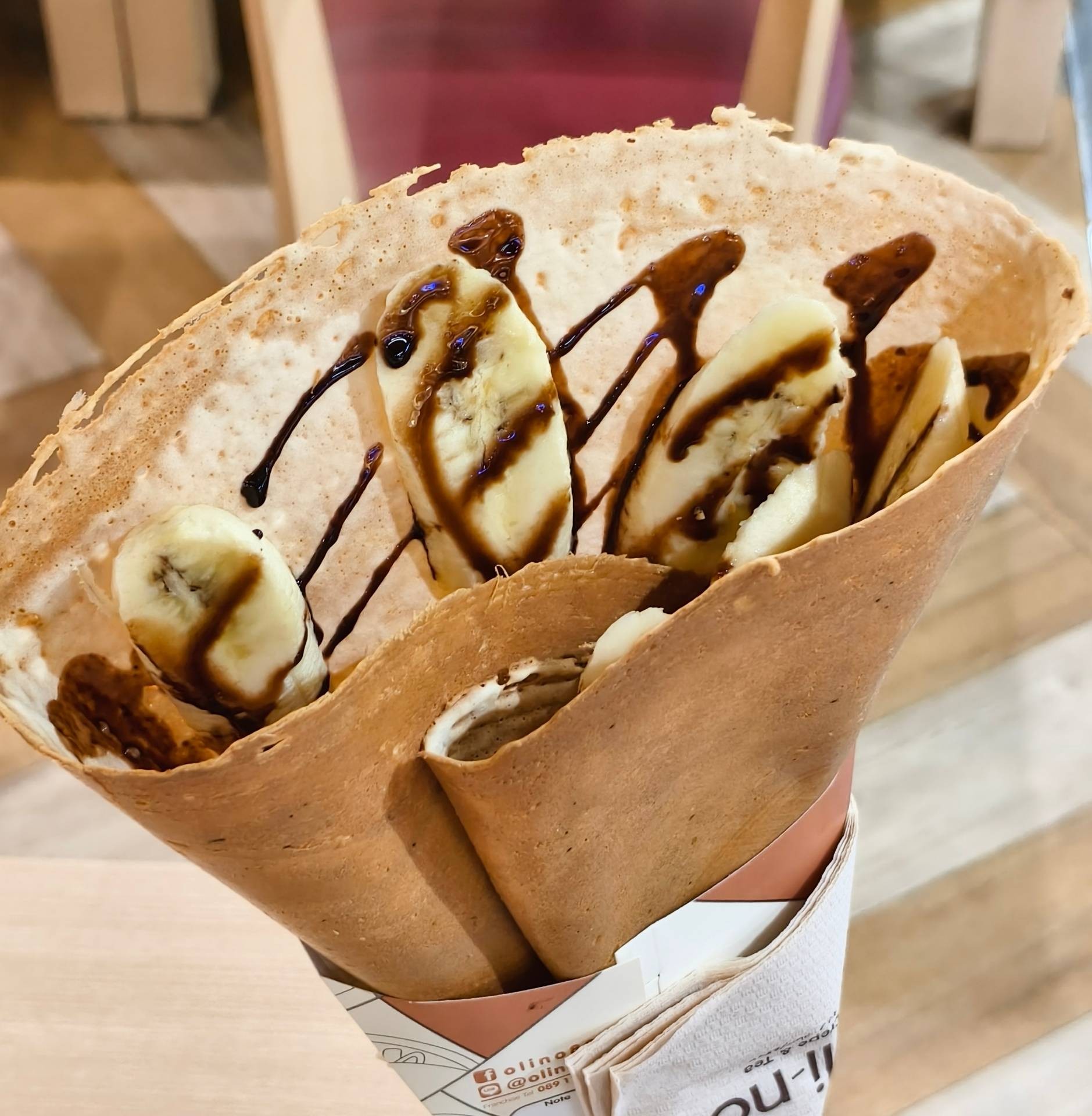 รีวิว Olino Crepe & Tea เซ็นทรัลพระราม 3 - กล้วยหอม หอมมาก