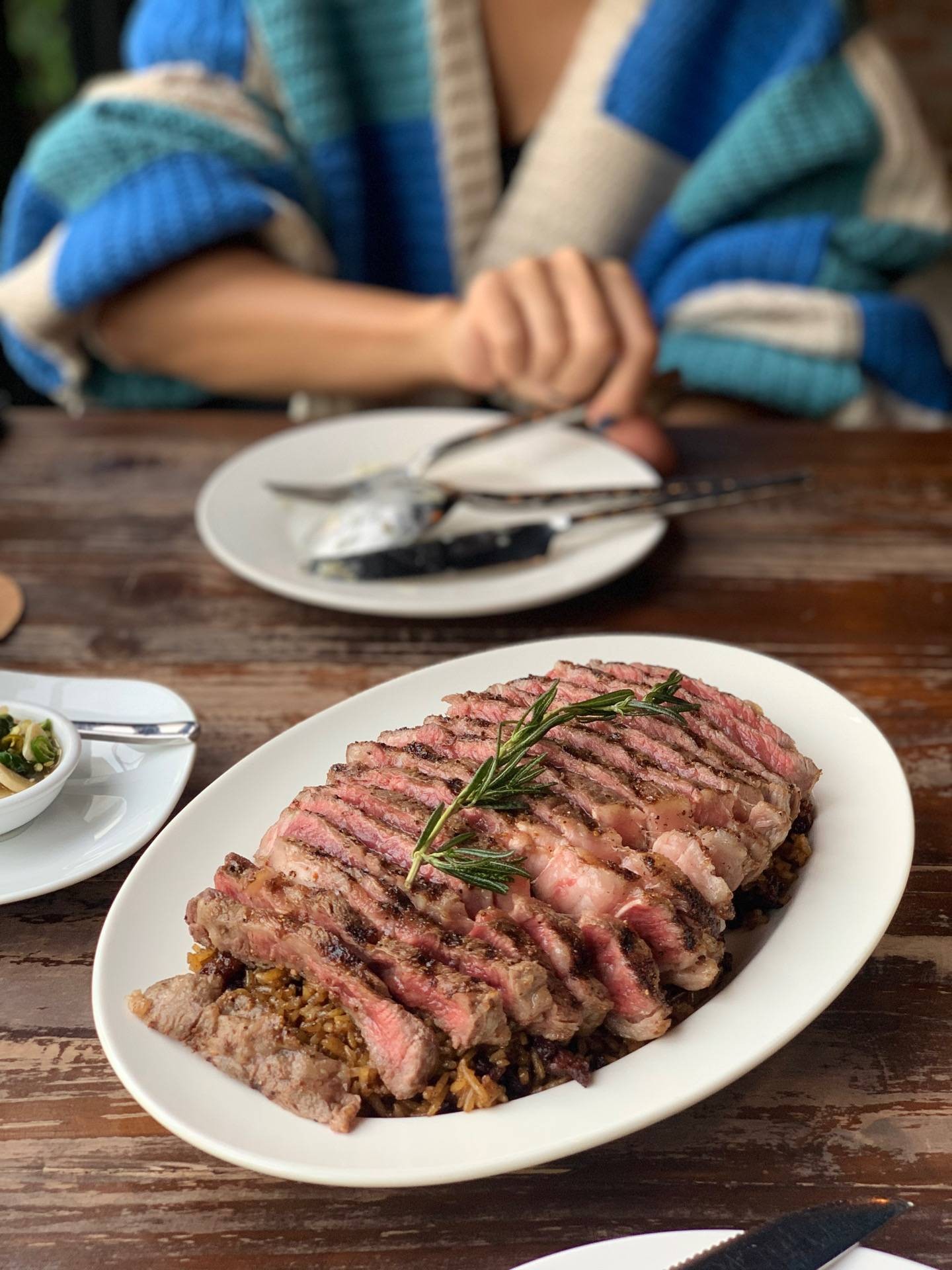 Wagyu fried rice topping with Australian Black Angus Ribeye • ข้าวผัด ...