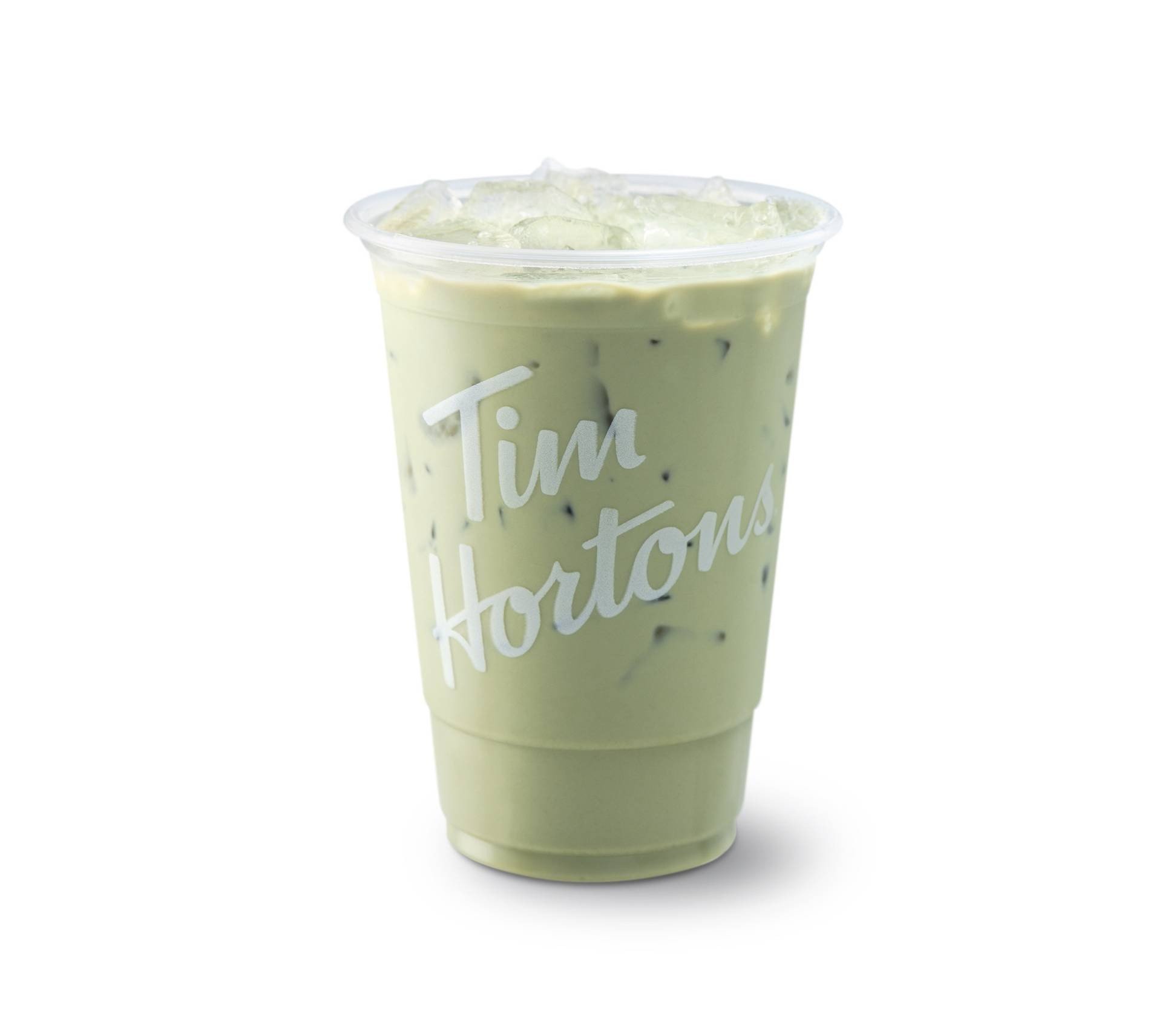 Iced Matcha Latte ร้าน Tim Hortons สามย่าน มิตรทาวน์