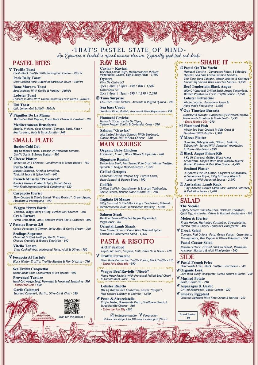 [รีวิว] ร้าน PASTEL ROOFTOP BAR & MEDITERRANEAN DINING | เมนูแนะนำ รูป ...