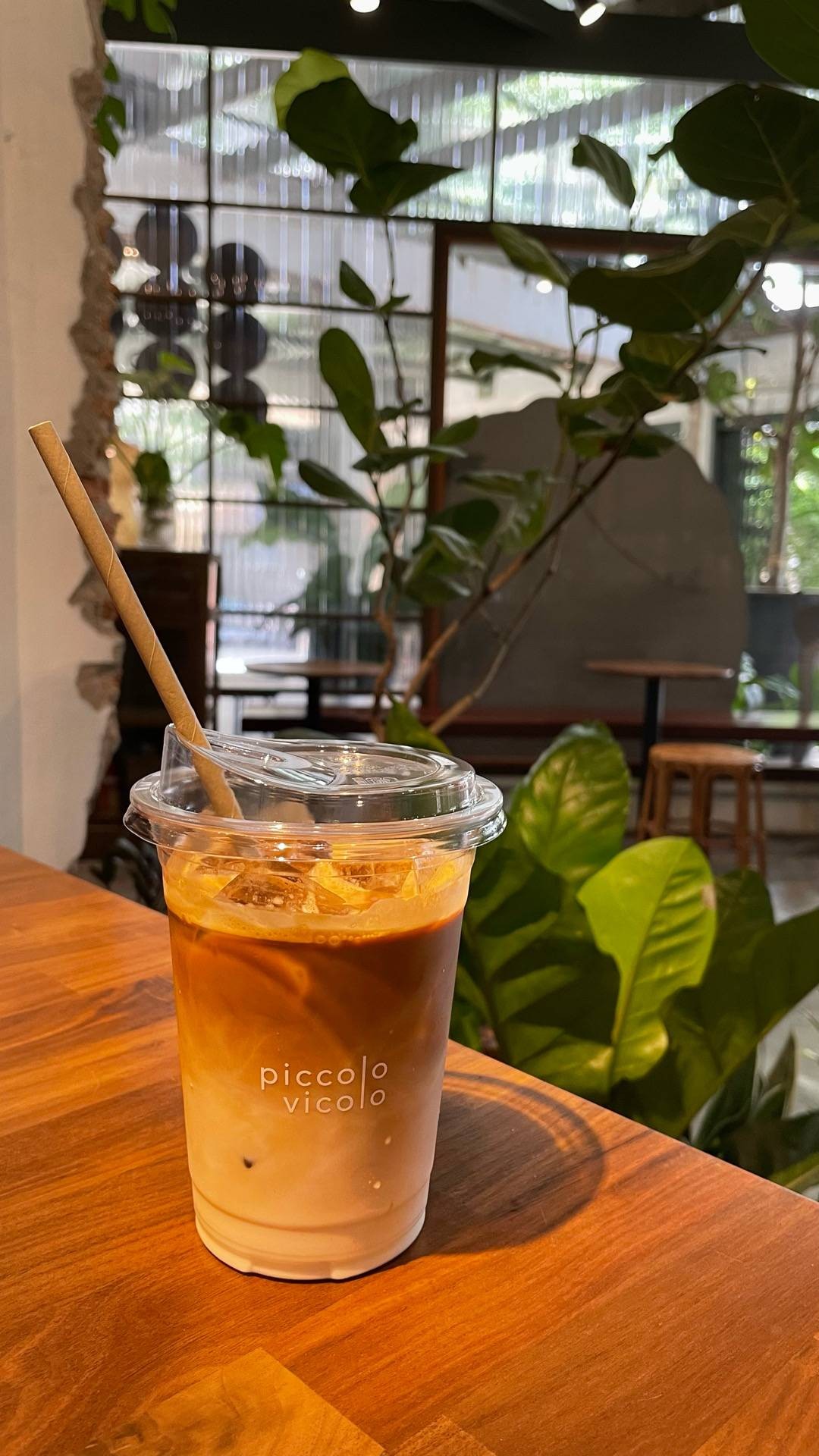 Latte ร้าน Piccolo Vicolo Cafe ราชเทวี