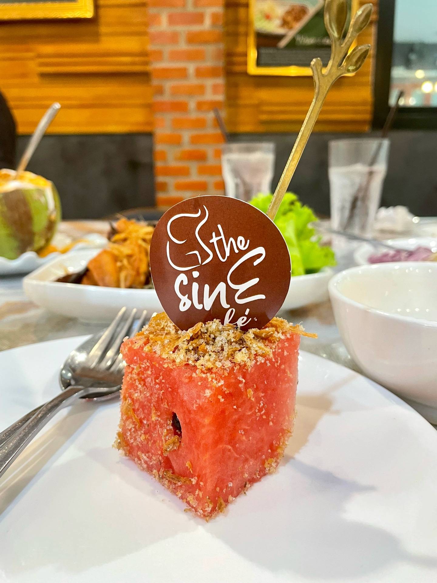 ปลาแห้งแตงโม ร้าน The Sine Cafe’ เดอะ ซายน์ คาเฟ่ - สามพราน สามพราน นครปฐม