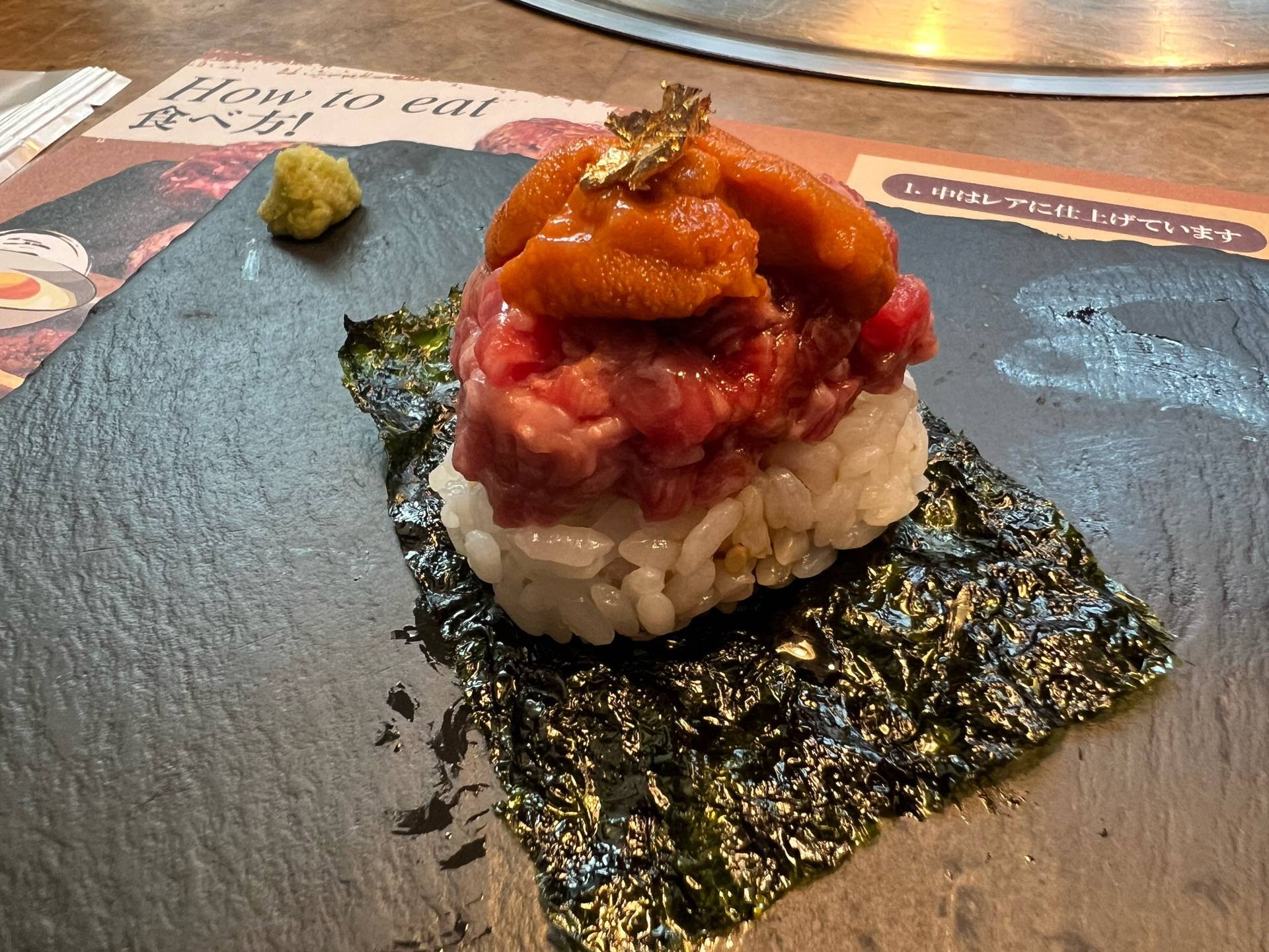 Uni&Yukke Sushi ร้าน Niku Sho