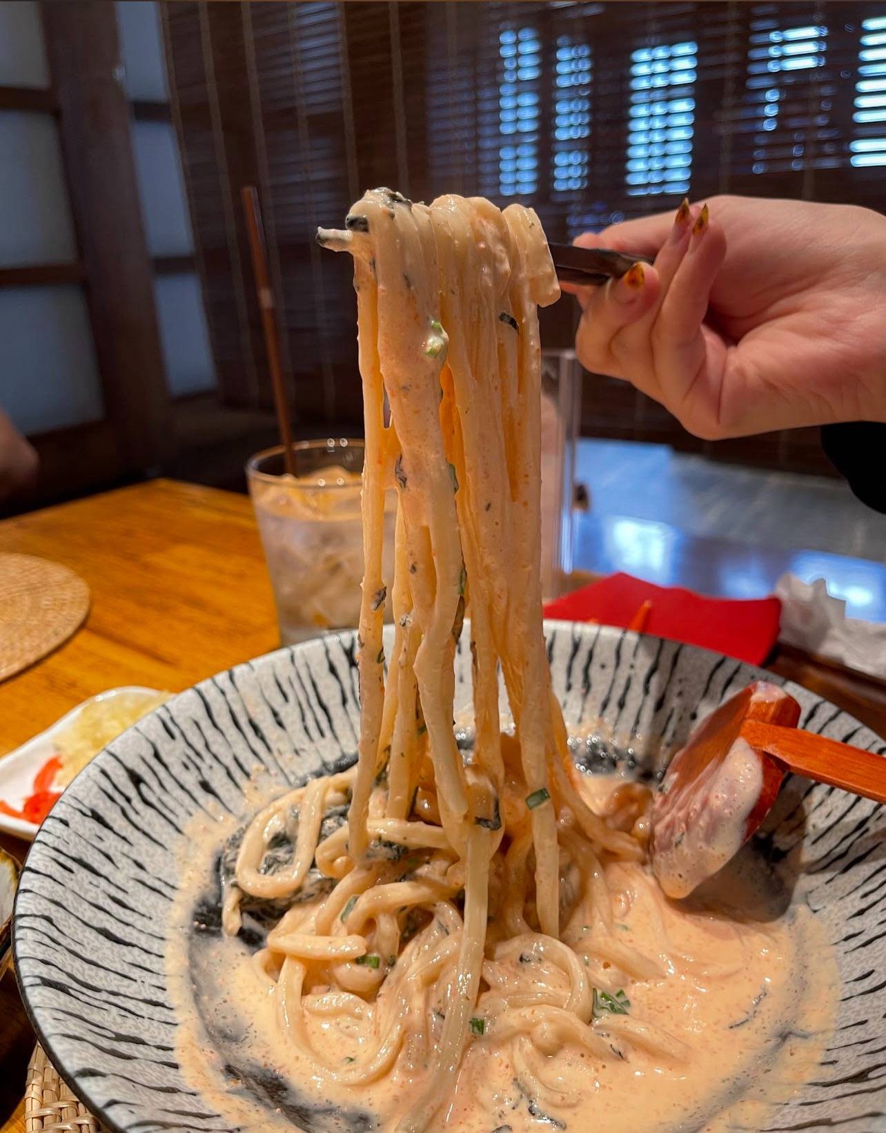 Mentaiko Cream ร้าน Tsuru Udon Thonglor Delivery