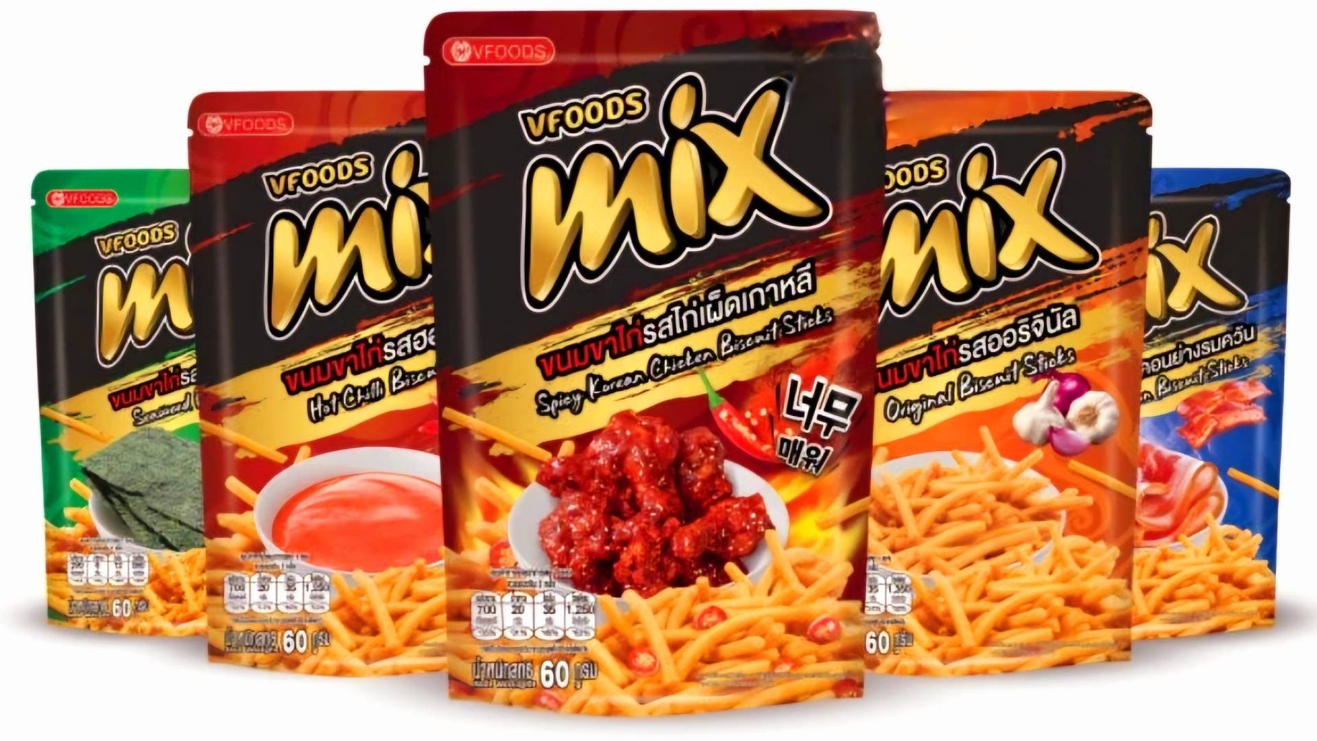 VFoods MIX Thailand ขนมขาไก่วีฟู๊ดส์มิกซ์ VFoods MIX Thailand ขนมขาไก่ ...