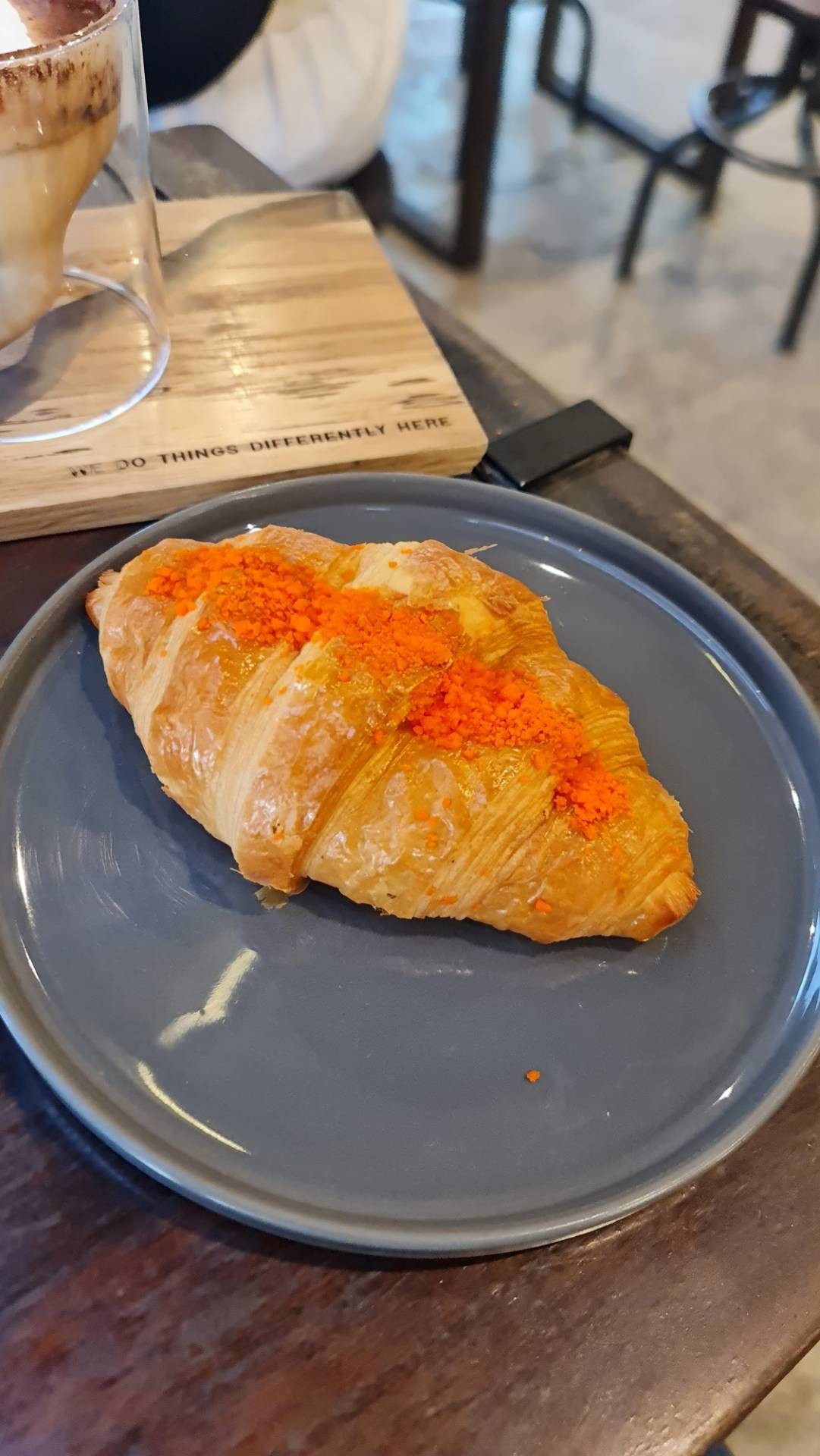 Salted Egg Croissant ร้าน Factory Coffee - BKK พญาไท