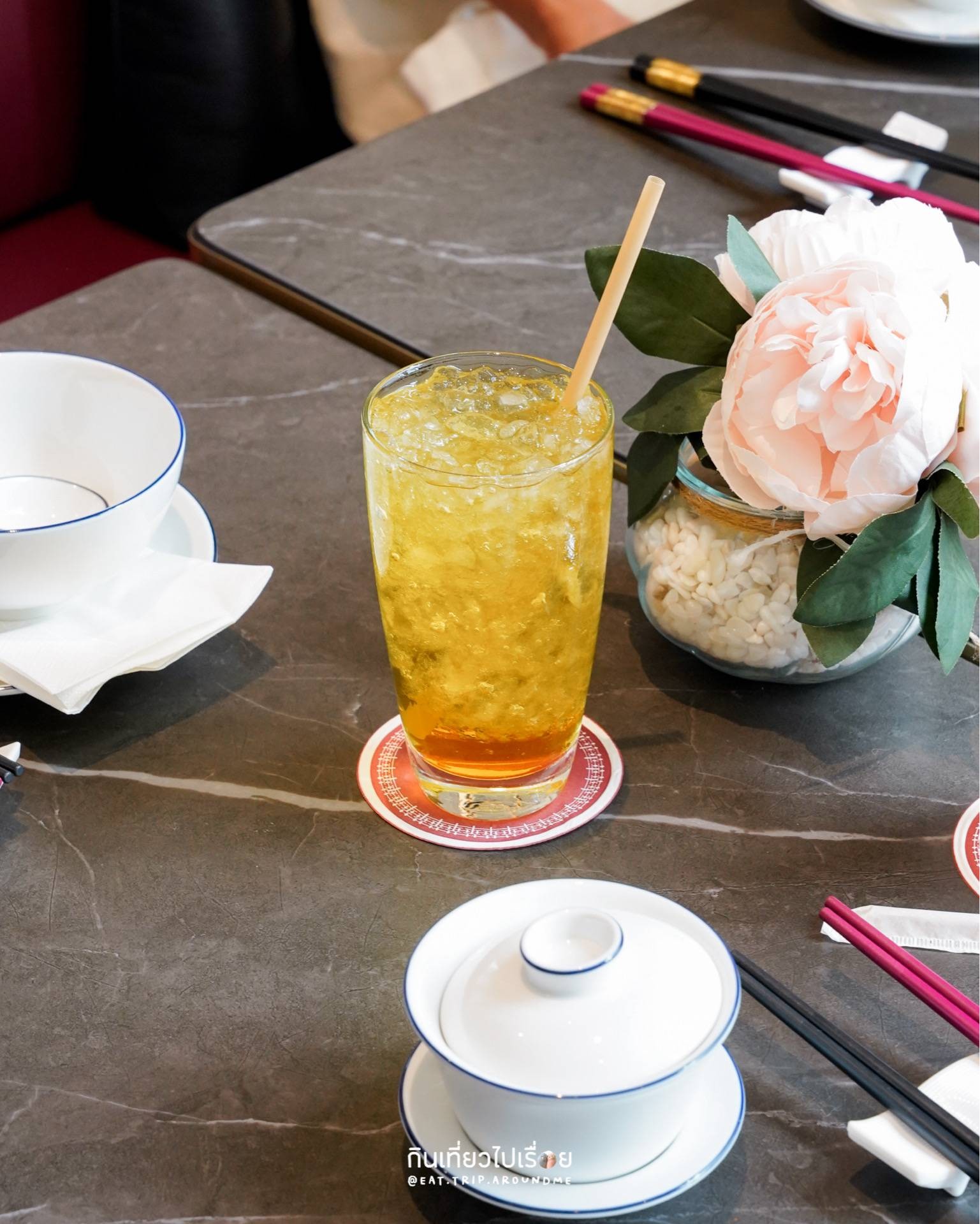 น้ำเก๊กฮวย ร้าน Hua Restaurant Grande Centre Point Surawong