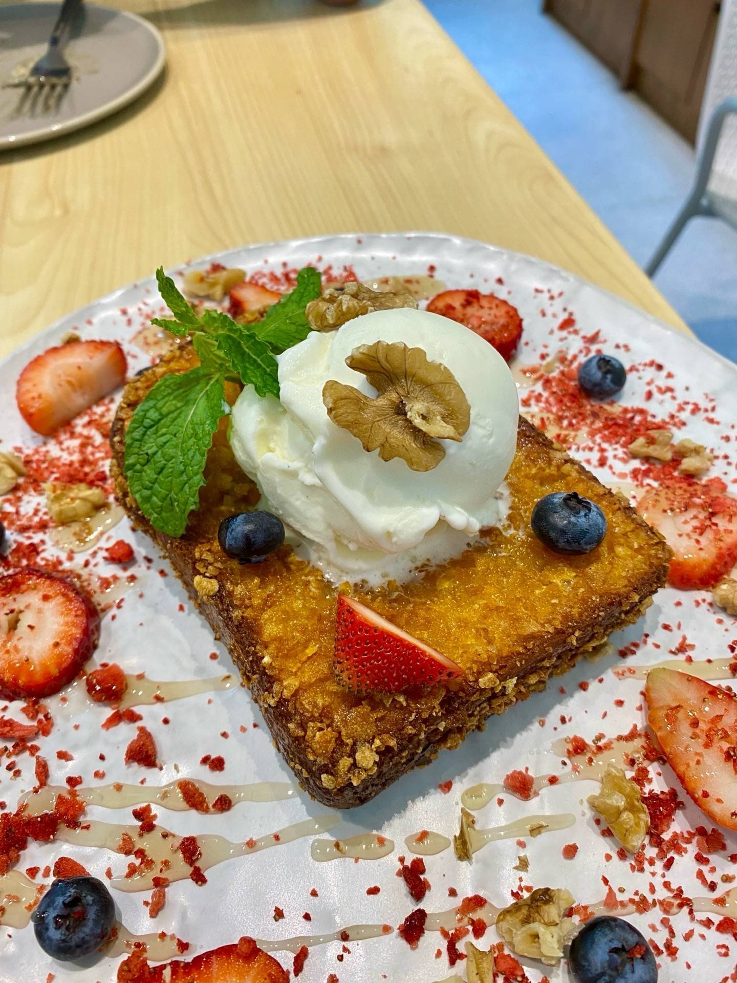 Crispy French Toast ร้าน Toby's สุขุมวิท 38