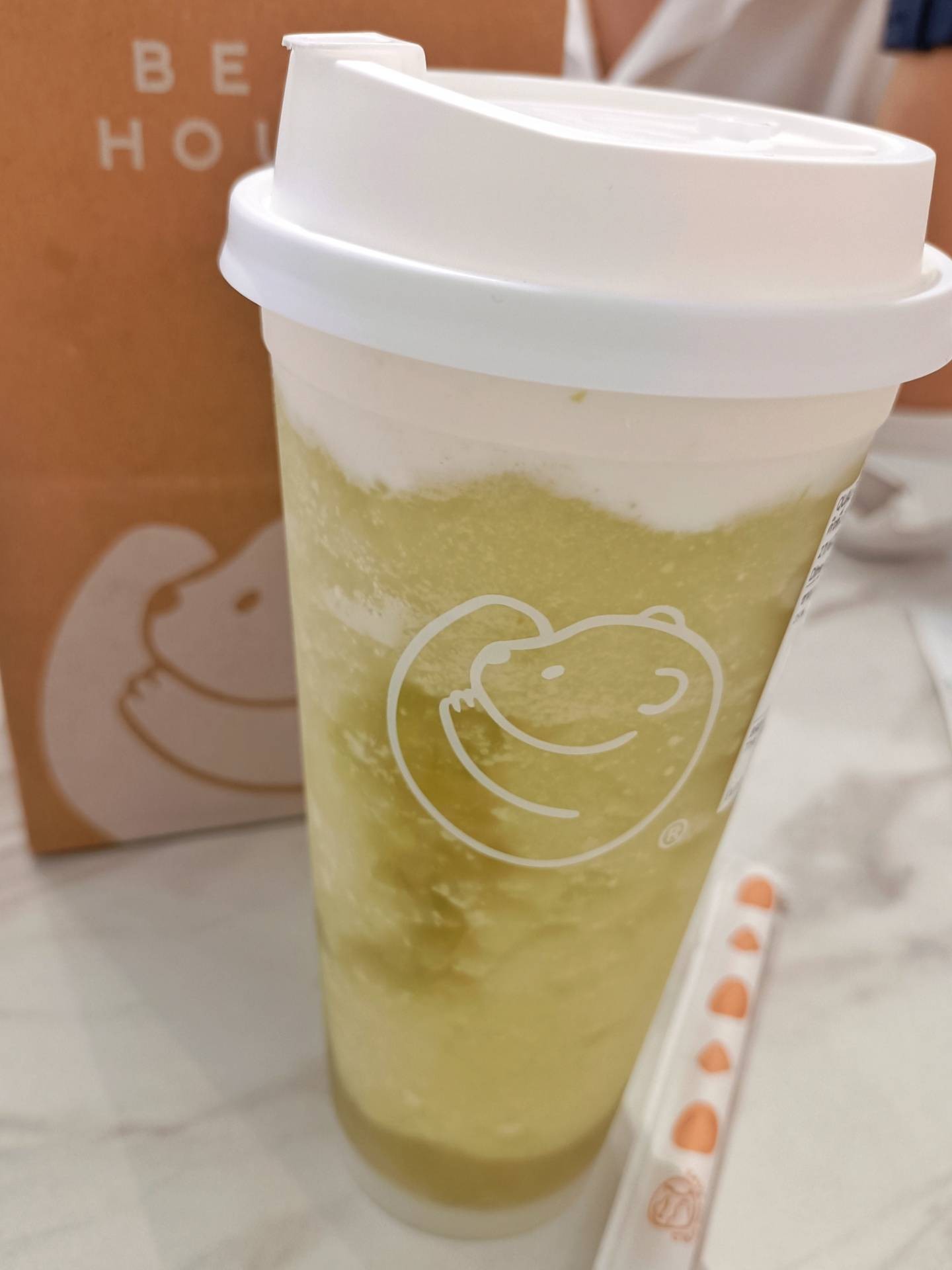 ชาองุ่น Shine Muscat สดปั่นนุ่มชีส (Freshy Shine Muscat Tea With Noom ...