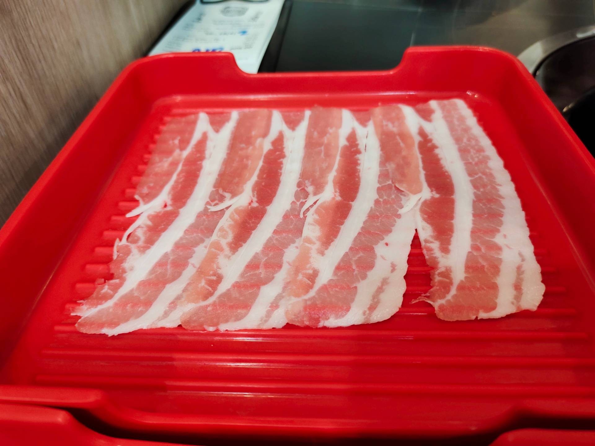 สามชั้นสไลด์ ร้าน So Grill And Shabu Big C สมุทรปราการ