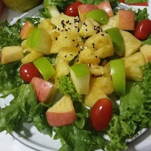 รีวิว N' Tey Healthy Salad Samui ผักสลัดผลไม้ - สลัดมะละกอ ผลไม้มีให้ ...