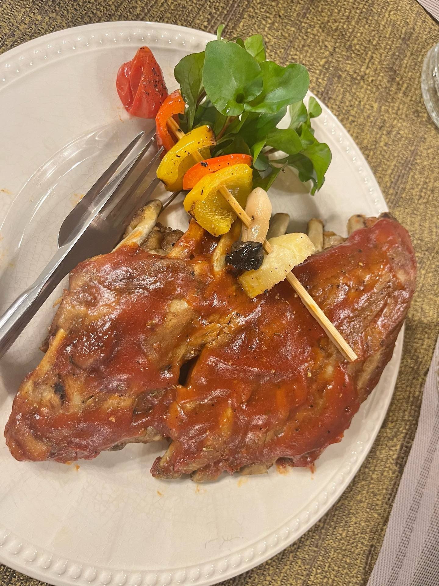 ซี่โครงหมูอบบาร์บีคิว ร้าน Wawa House