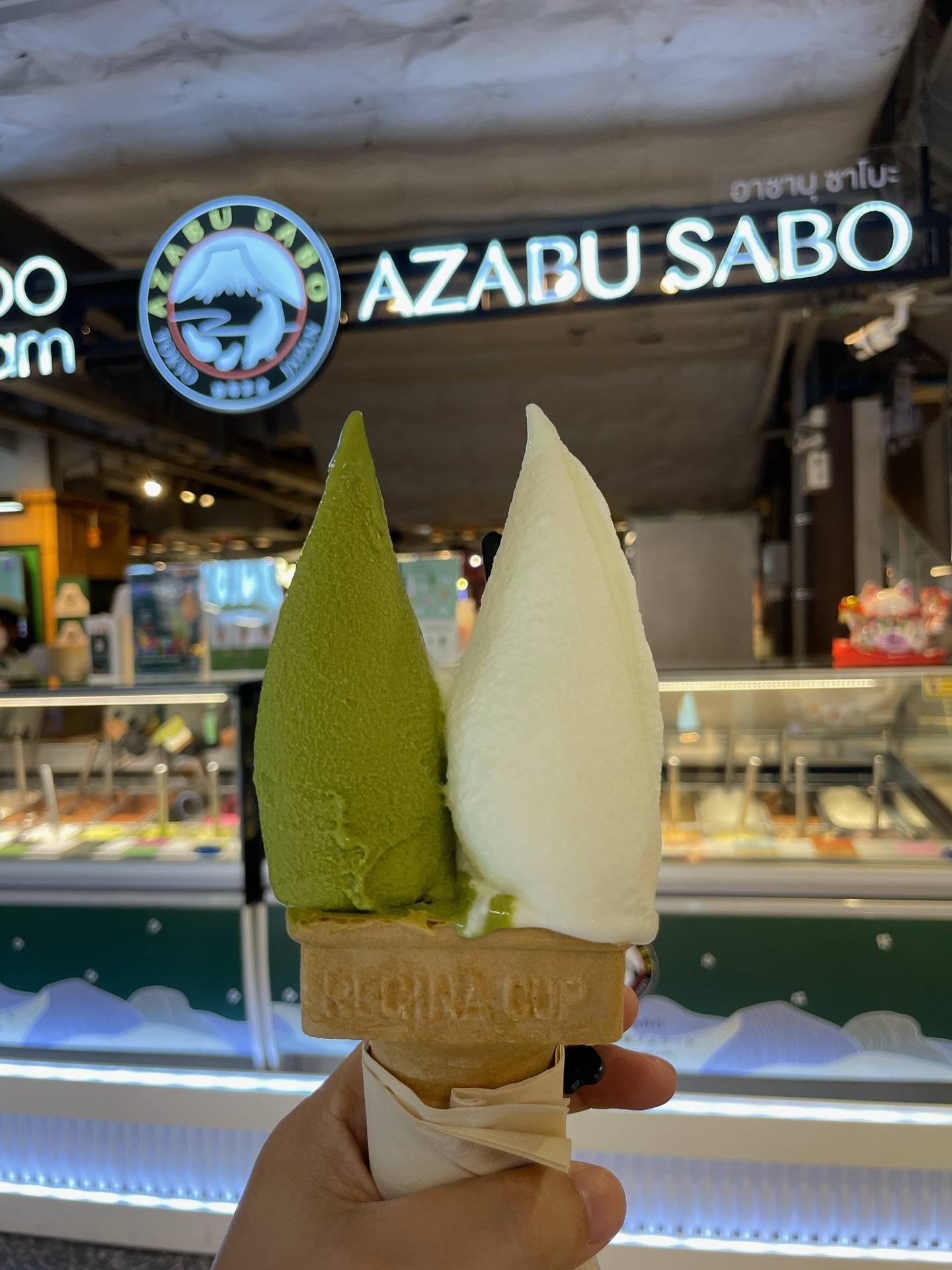 รีวิว Azabu Sabo เซ็นทรัลพลาซ่า ลาดพร้าว - รสนมเค้าดี มัทฉะก็เข้มข้น