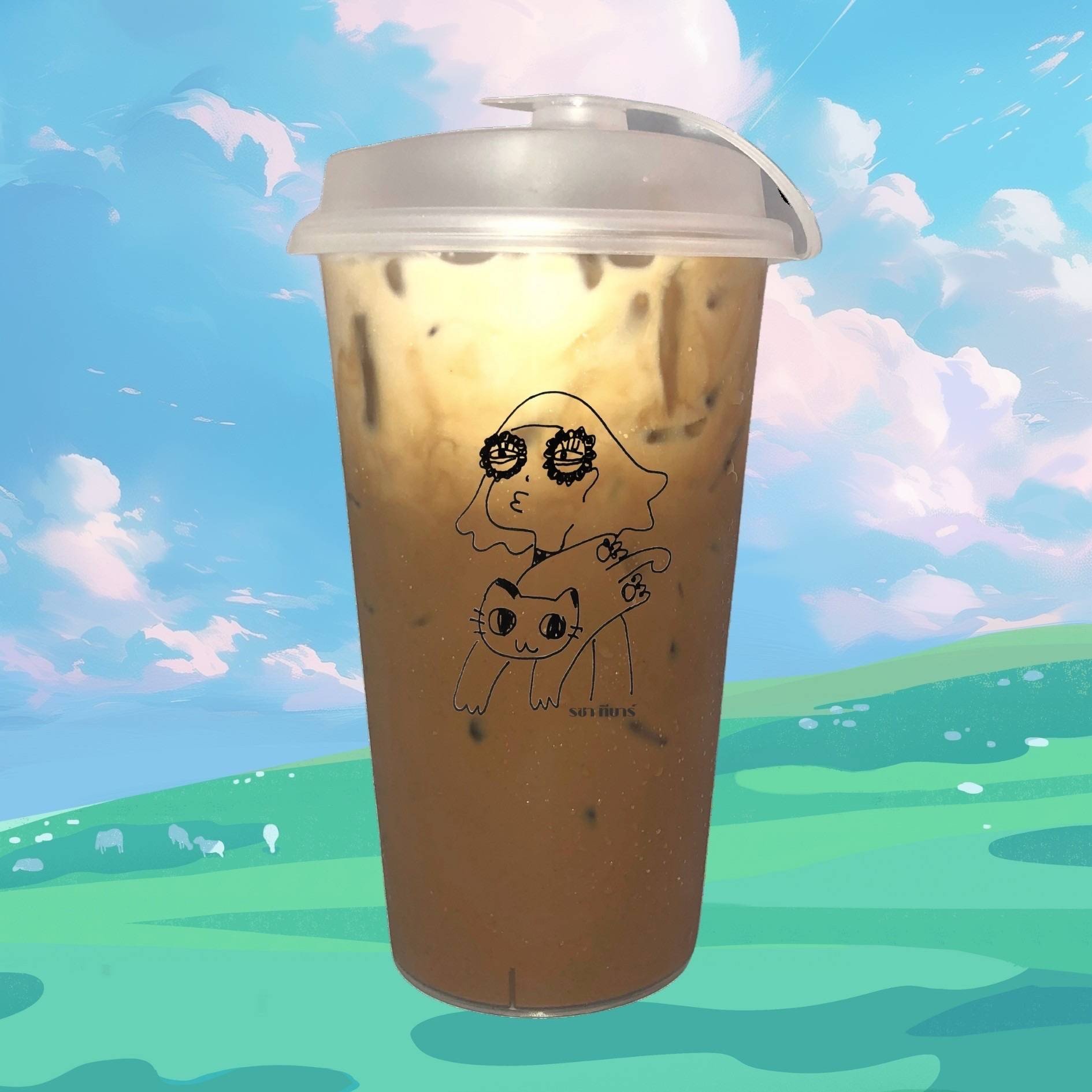 รูป รชา ทีบาร์ (RACHA Tea Bar) - ชาไทย ชานม ปังปิ้ง ปังชีส พิซซ่า กาแฟ