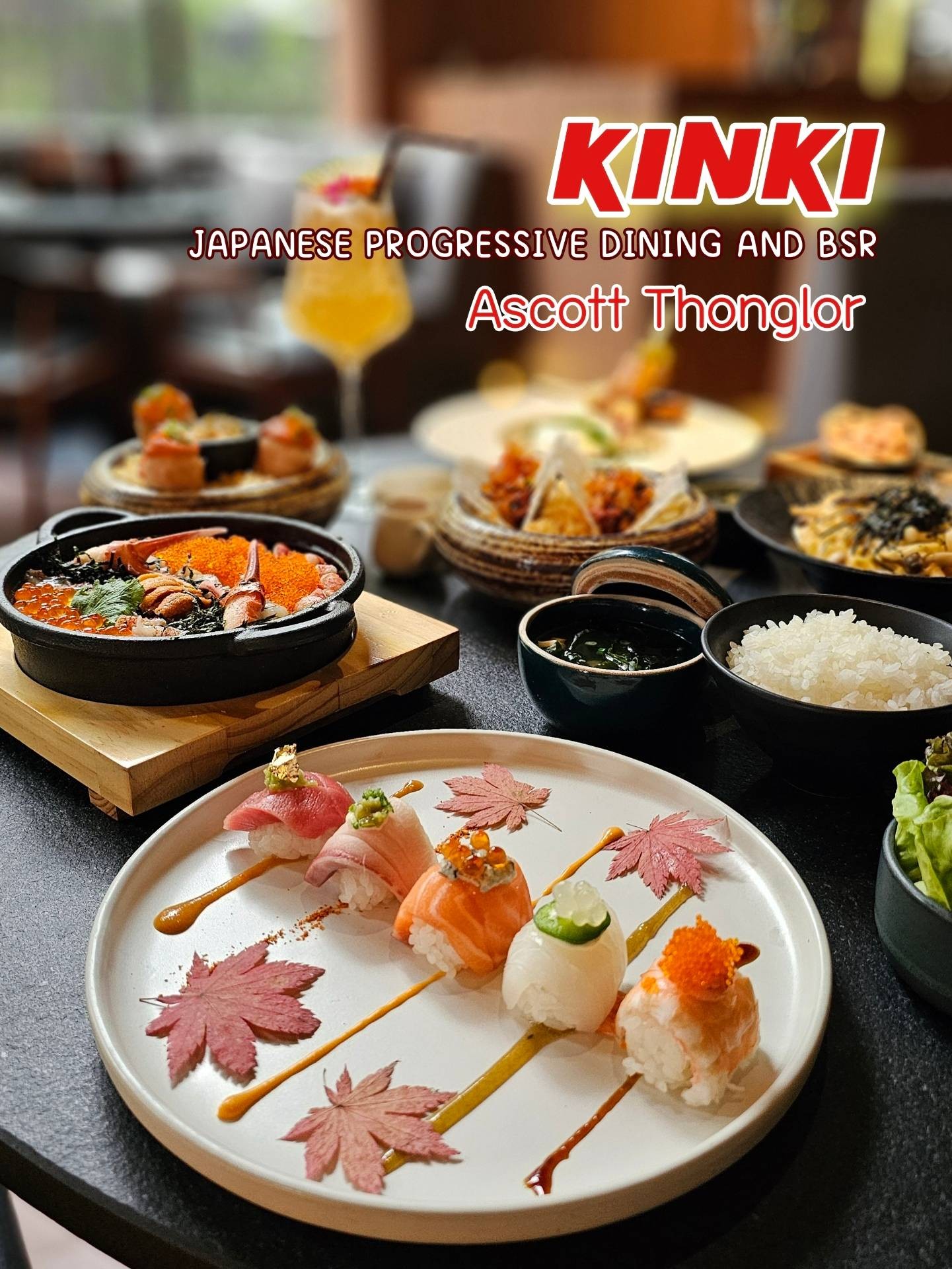 รีวิว KINKI Japanese Progressive Dining & Bar ทองหล่อ - 🍱คอร์สอาหาร ...