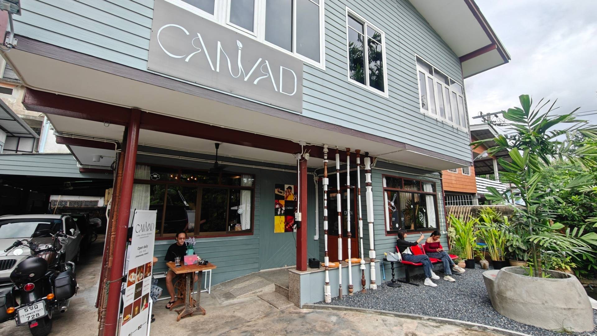 รีวิว Canvad cafe - บ้านกาแฟน่ารัก อร่อยทั้งดื่มและขนม