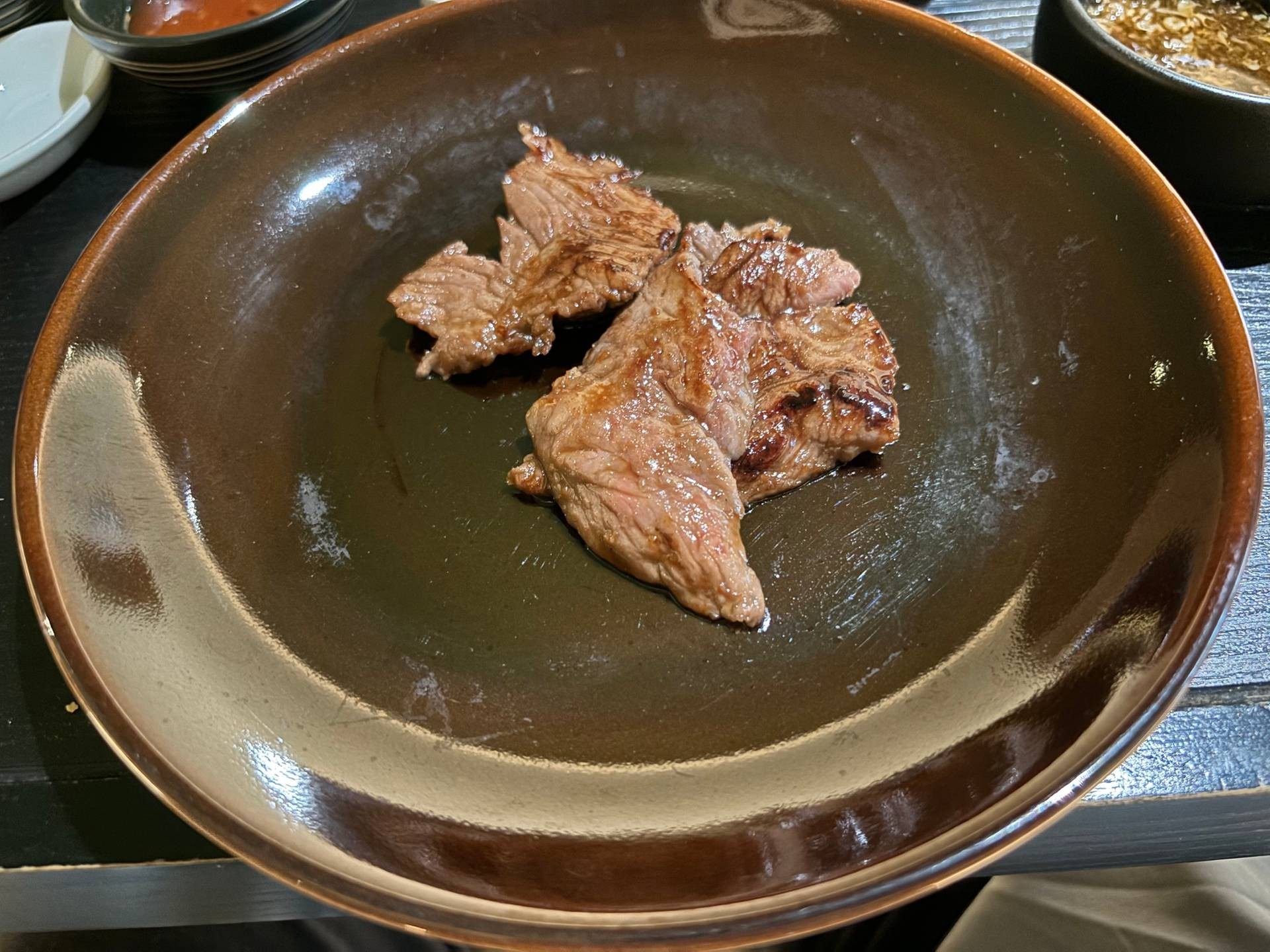 Kalbi "Soy, Mirin, Sake" Marinated Strips of Australian Beef Striploin ...