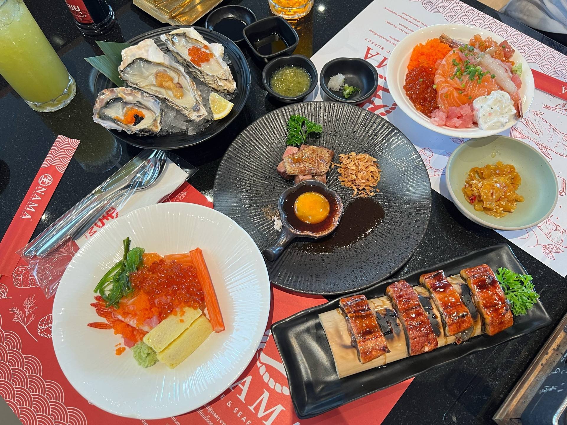 รีวิว NAMA Japanese and seafood buffet Centara Grand Central World ชั้น ...
