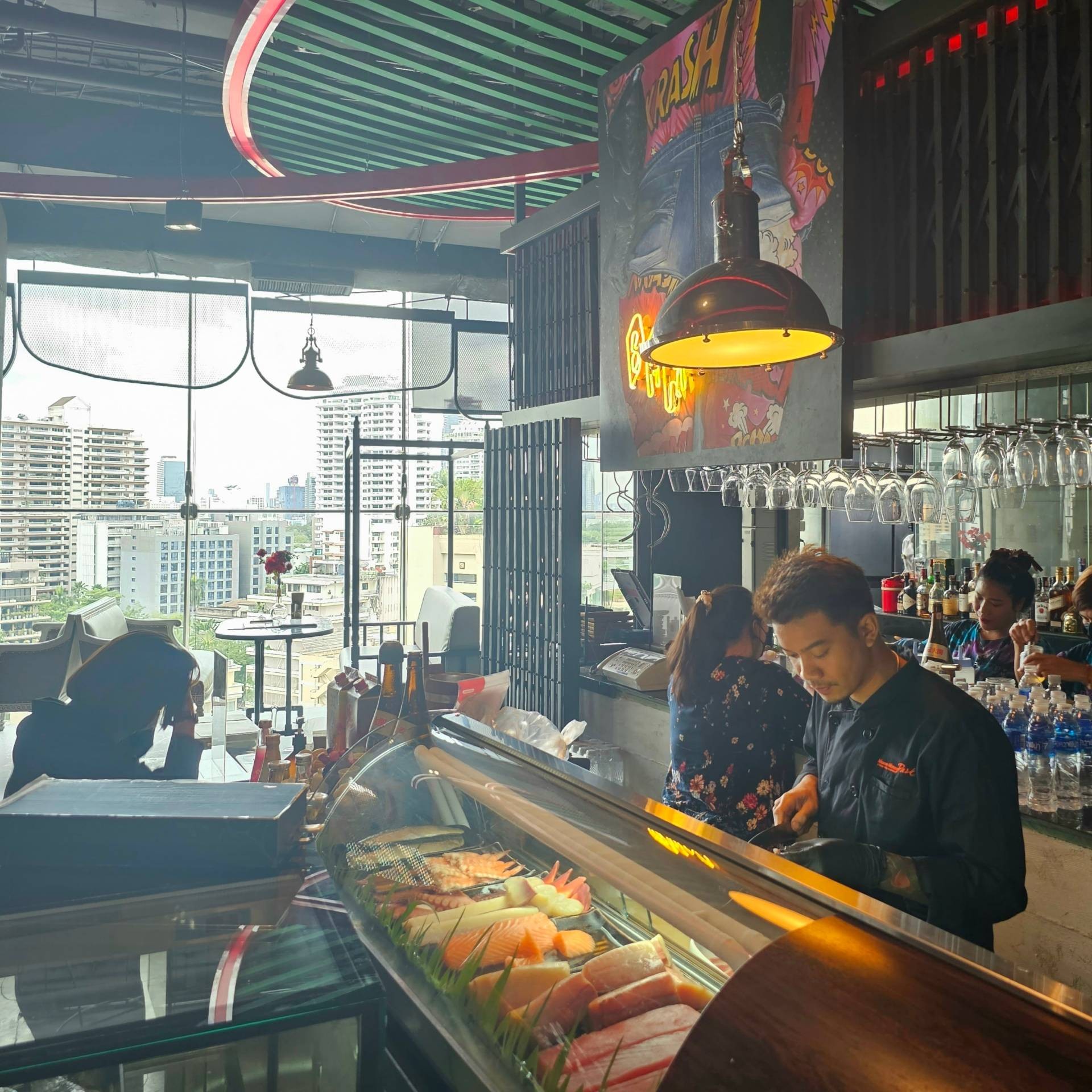 รีวิว Moom Muum Park เทอมินอล 21 - izakayaบรรยากาศอย่างชิล วิว rooftop