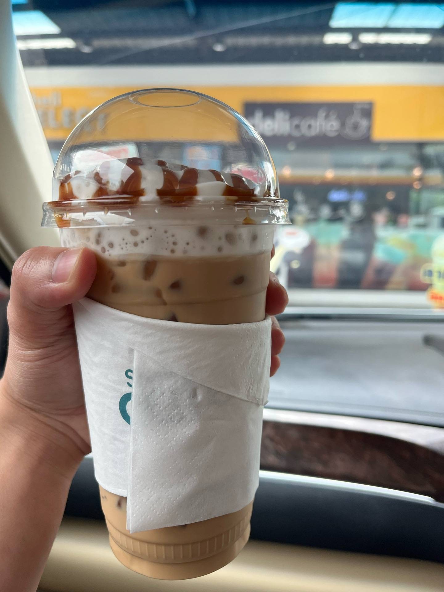 รีวิว Shell Café ท่าพระ - กาแฟของ Shell Cafe ก็อร่อยนะ แก้วใหญ่จุใจ
