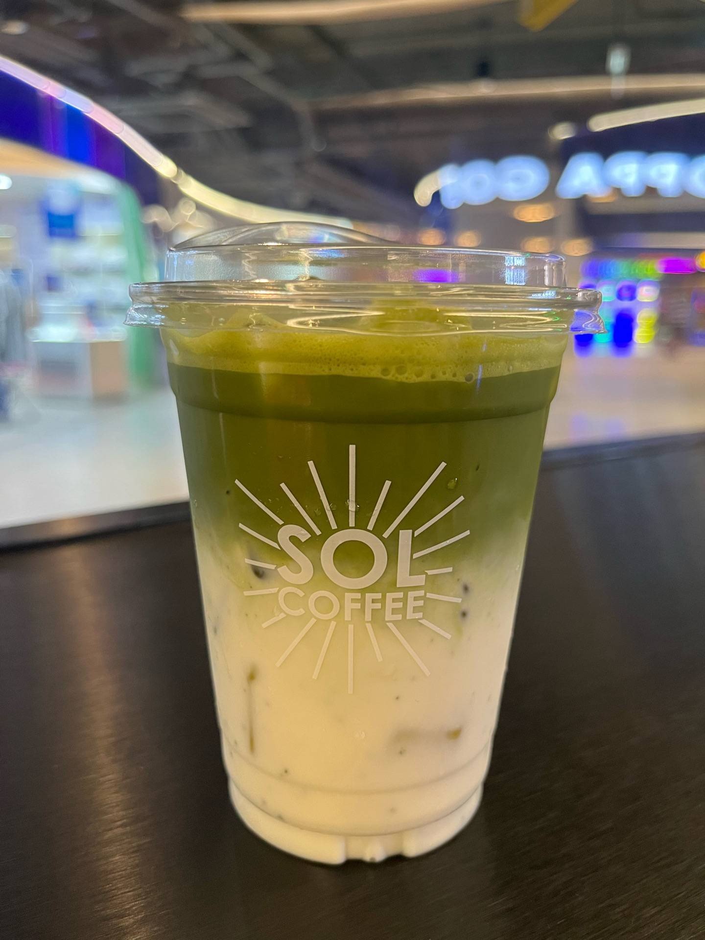 Matcha Latte ร้าน SOL สีลมเอจ