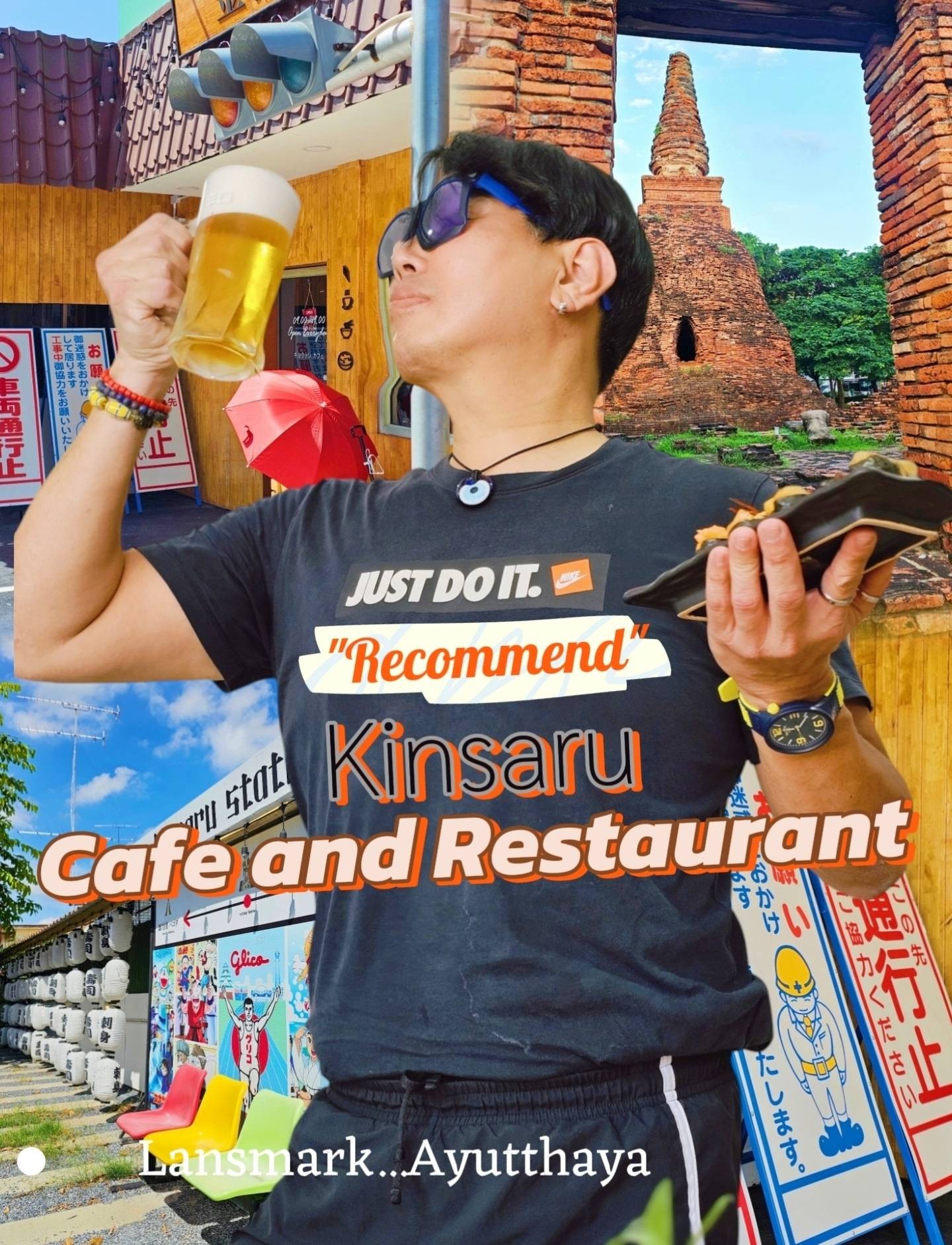 รีวิว Kinsaru Cafe And Restaurant - Landmark แห่งใหม่ ใกล้เจดีย์นักเลง ตรงข้ามวัดใหญ่ชัยมงคล ...