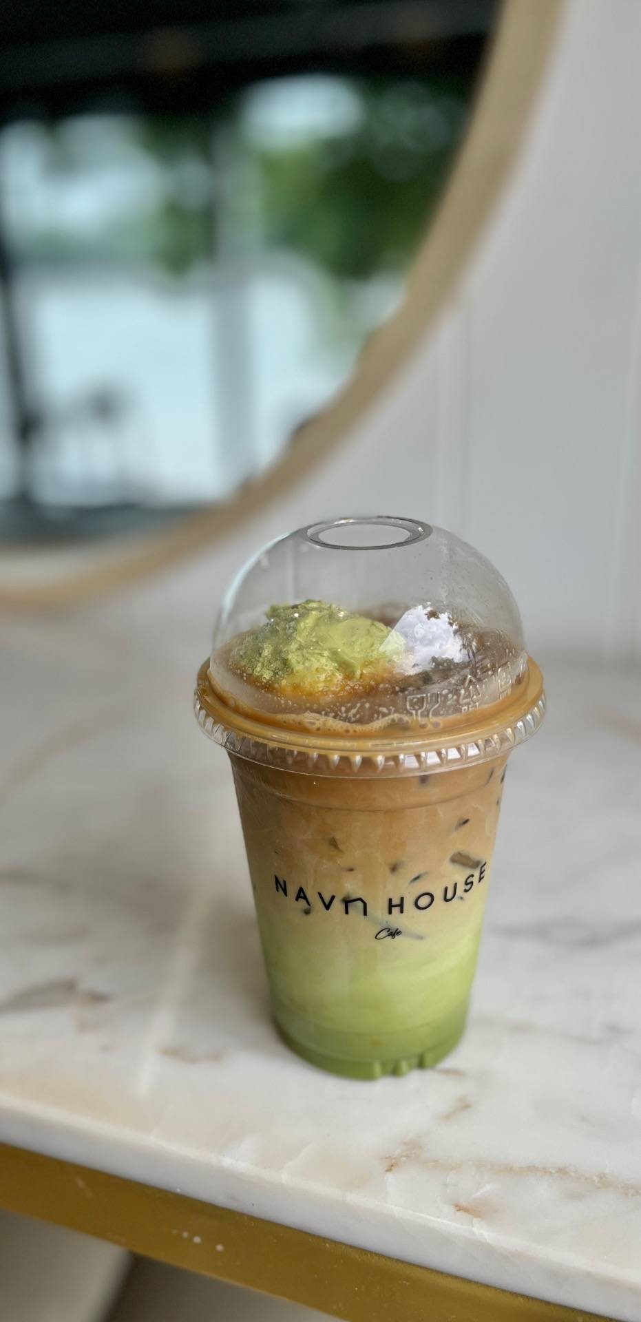 🍵 Double Green Tea Espresso. (Price 120 Baht.) ร้าน NAVA HOUSE CAFÉ ...