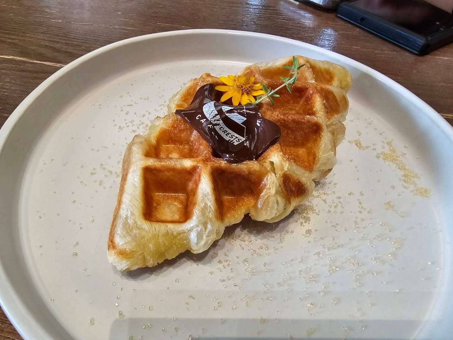 ครอฟเฟิล ร้าน U Forests cafe ระยอง